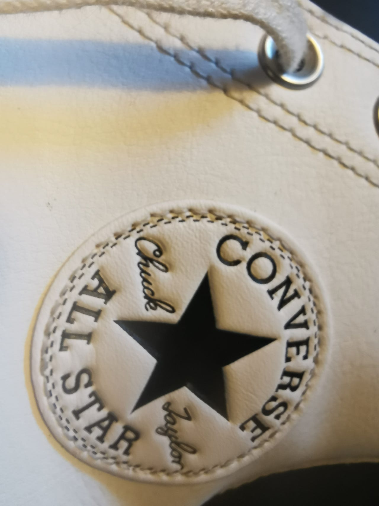 Converse All Stars, hvid, skind, str 37 | DBA