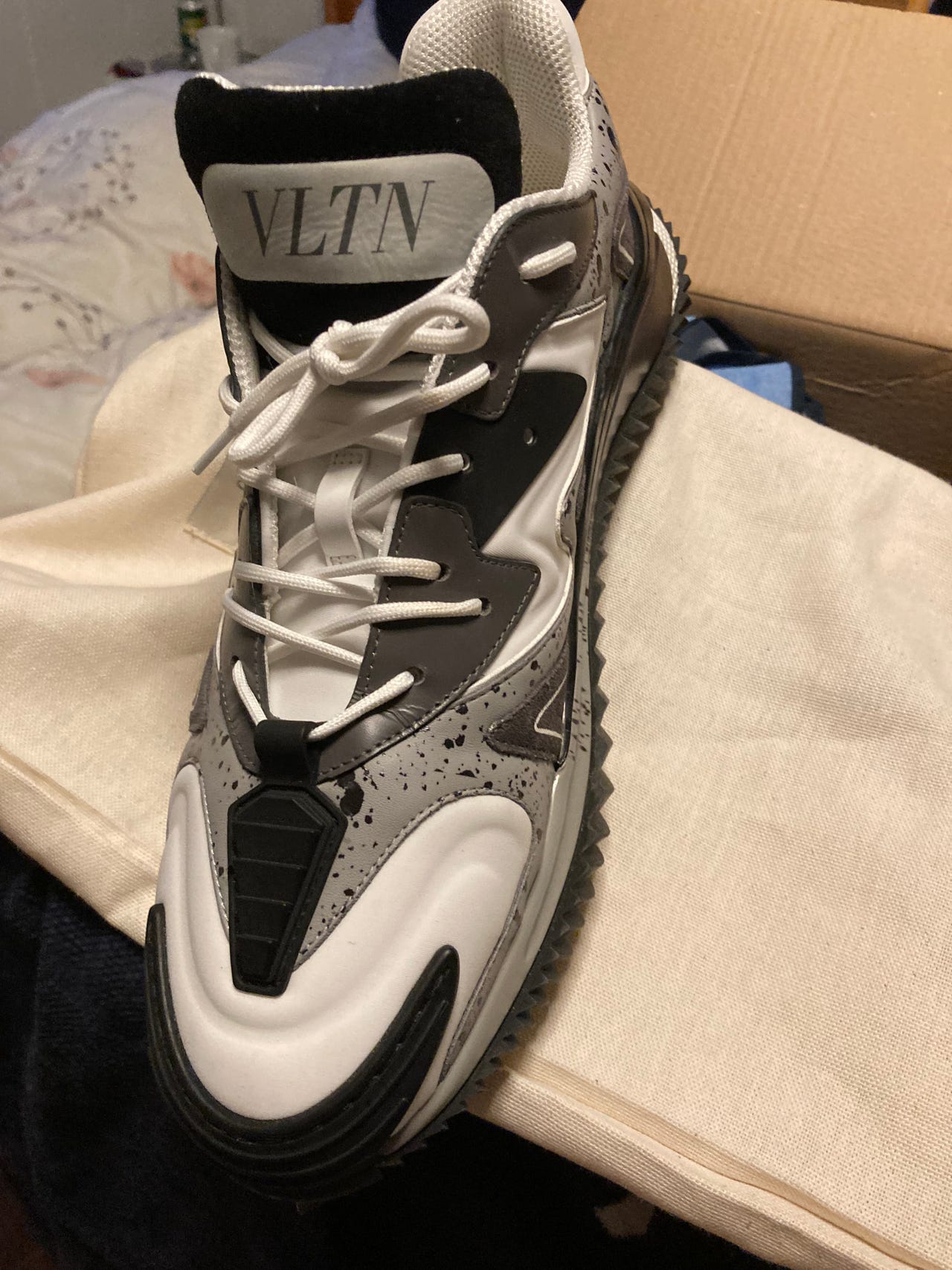 Valentino Valentino VLTN Wade Runner Black White Grey Sneakers | DBA