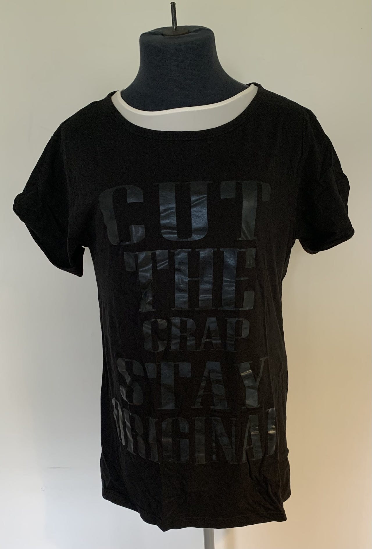 ONLY T-SHIRT, SORT, STR M - NY - IN 0392 | DBA