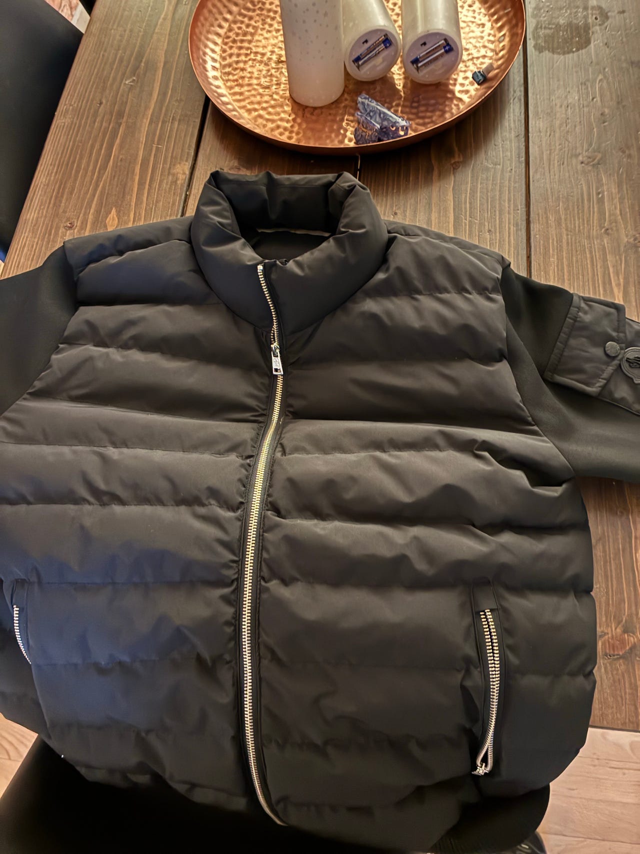 Moncler Sort Herre Vest L | DBA