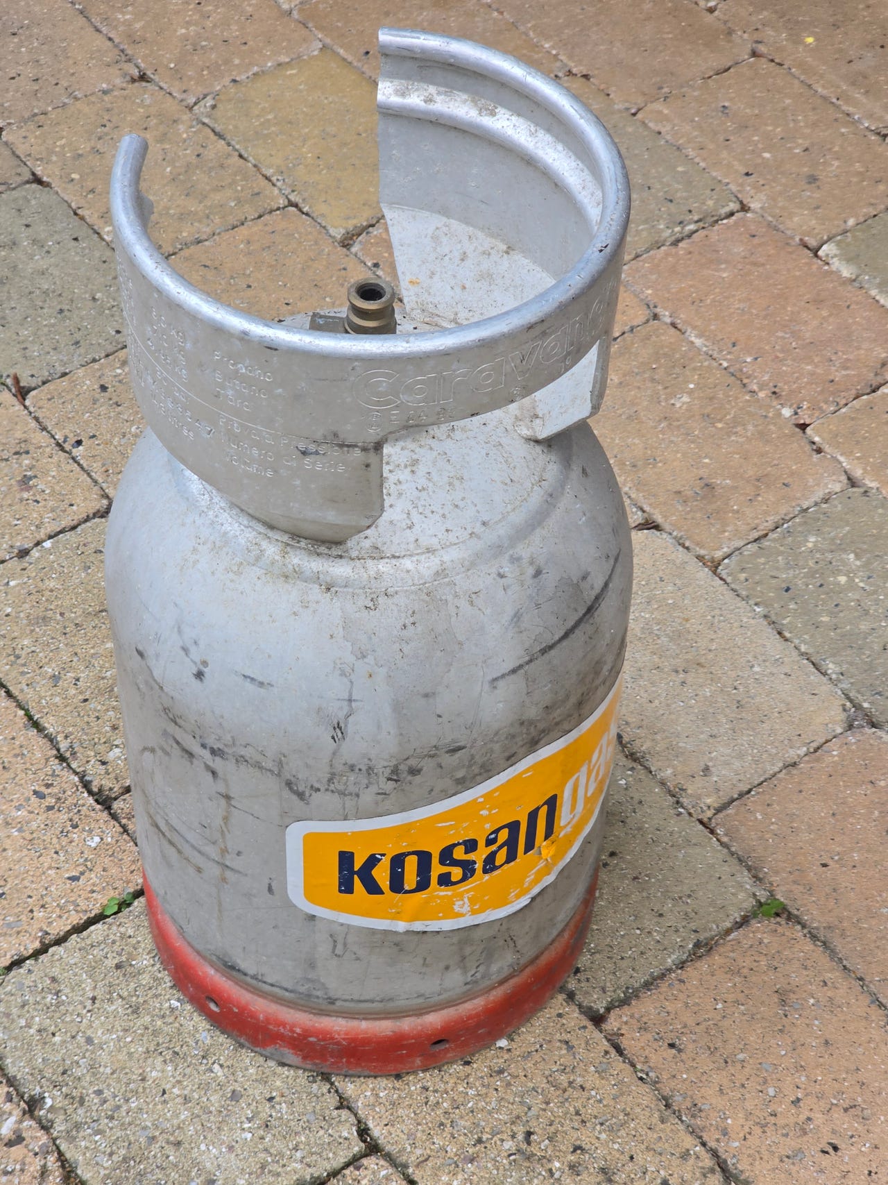 6 kg. alu gasflaske med gas | DBA