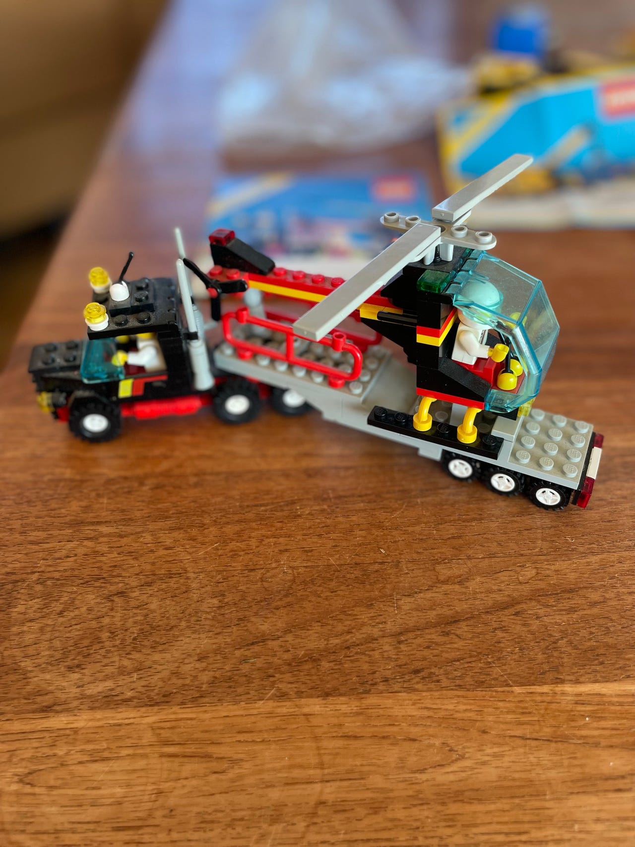 LEGO Legoland 6357 Transport Lastbil med Helikopter | DBA