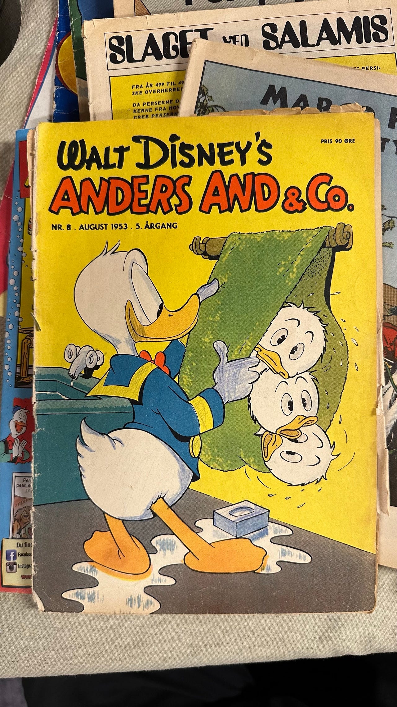 Walt Disney Anders And & Co. Tegneserie August 1953 | DBA