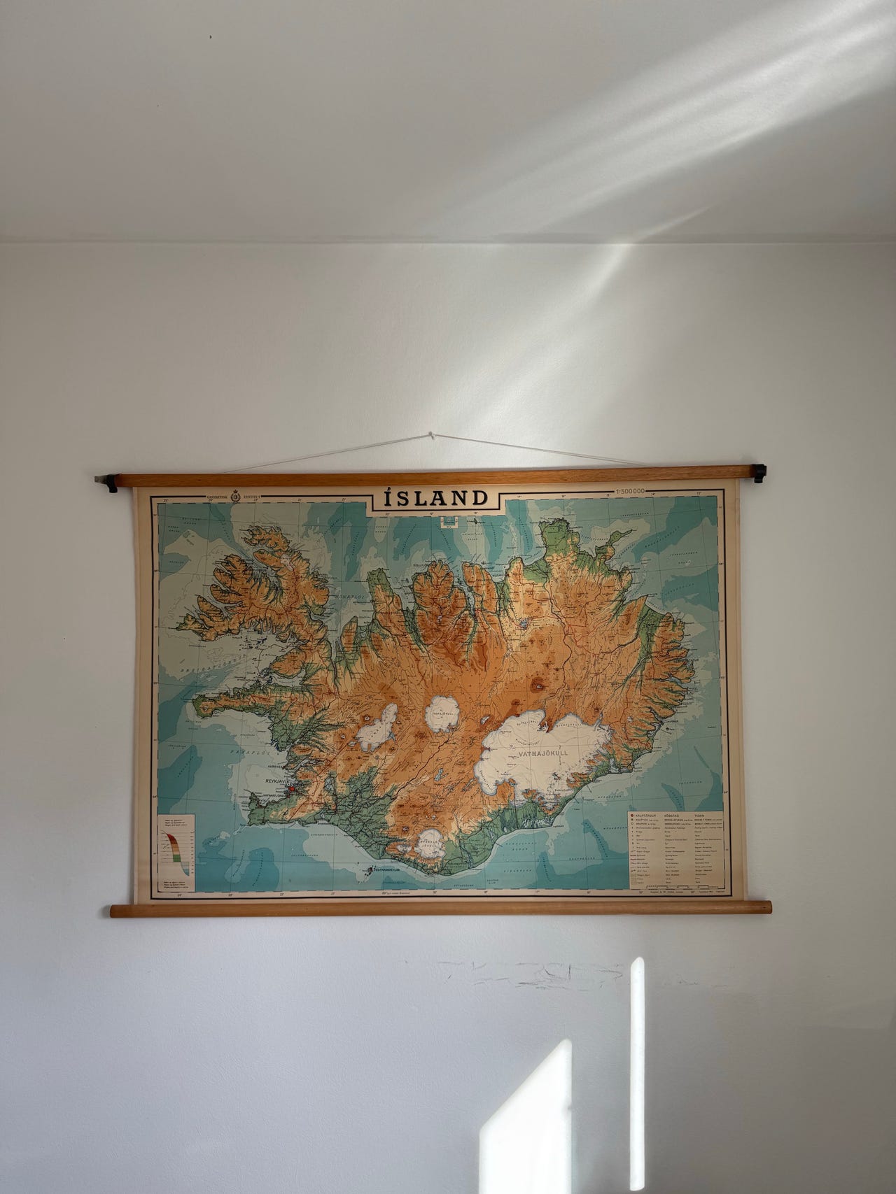 Landkort over Island | DBA