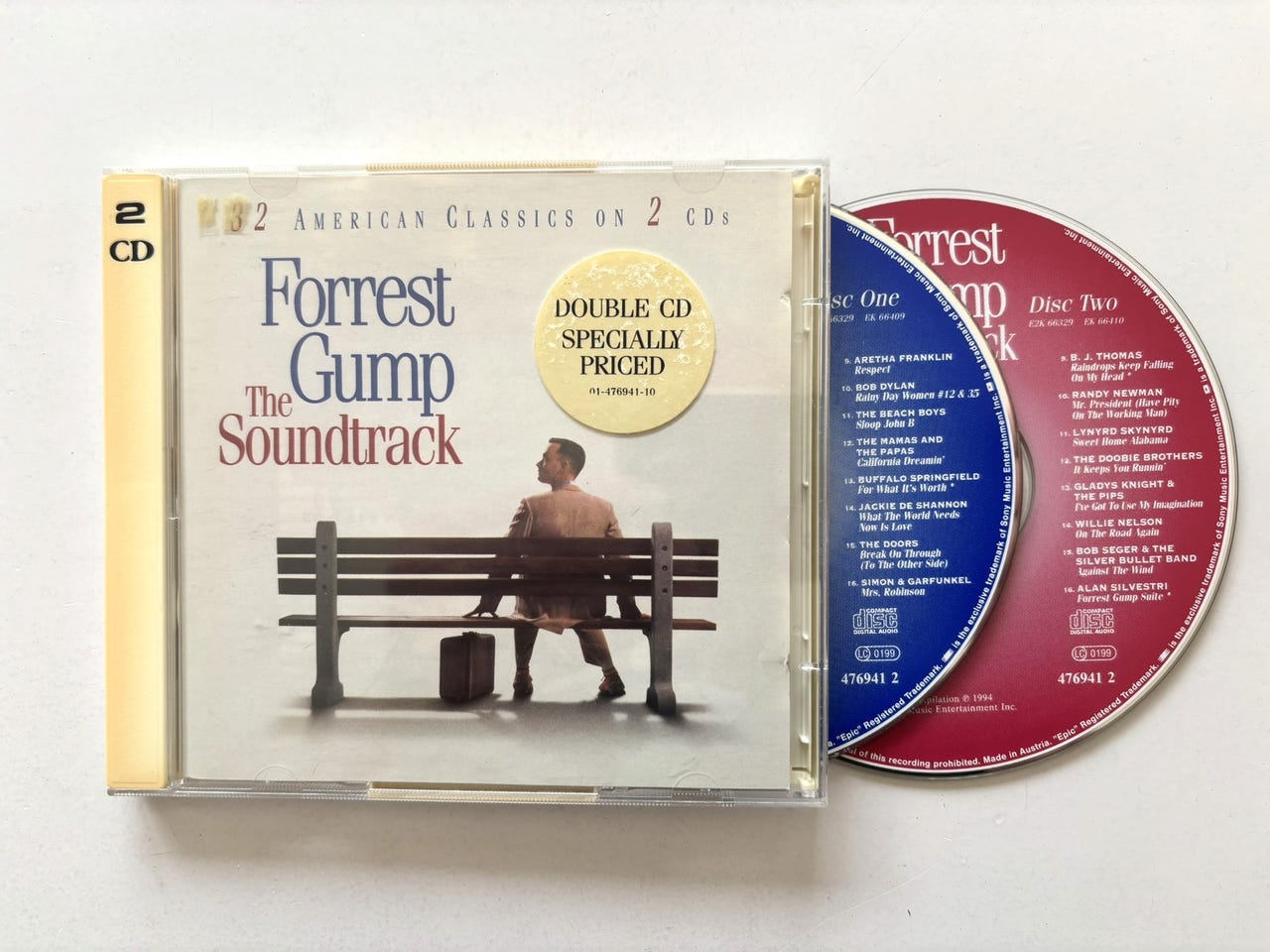 Forrest Gump - The Soundtrack CD 2-disc set (SENDER GERNE) | DBA
