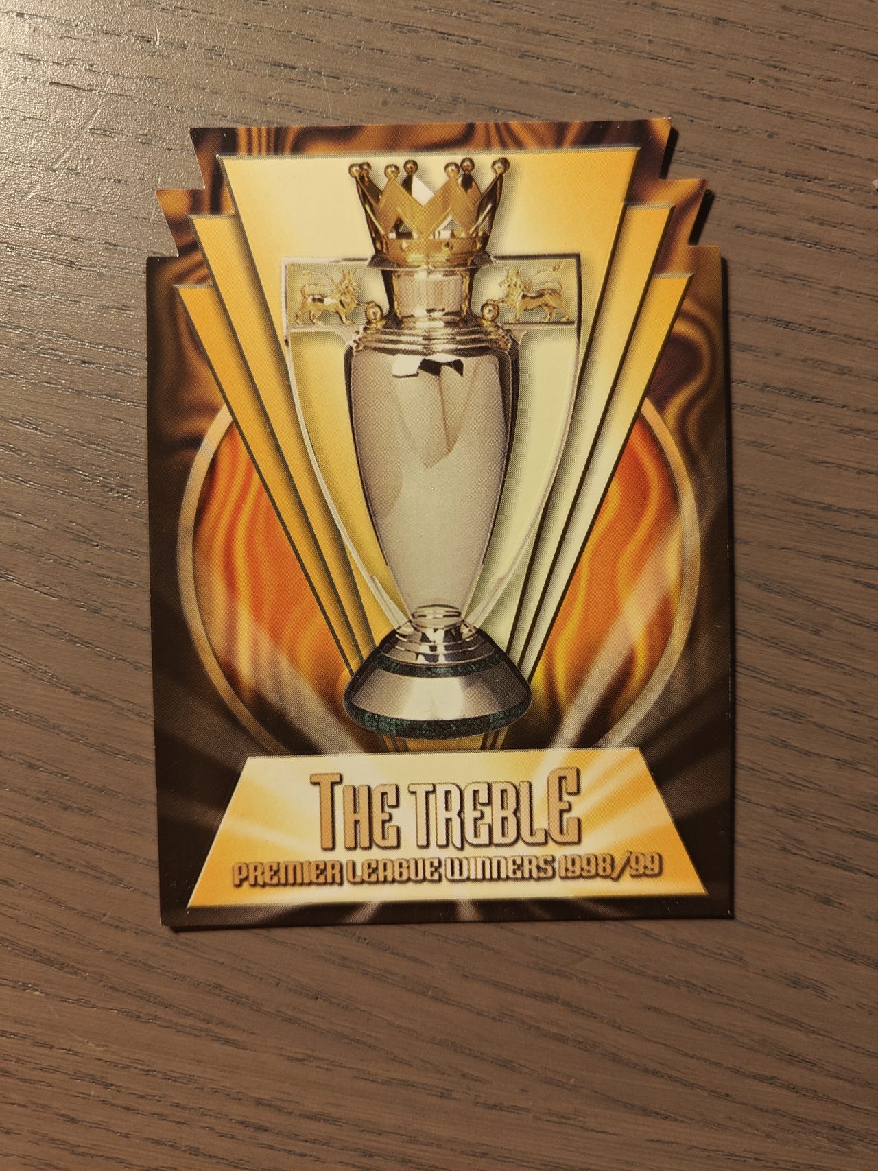 The Treble Premier League Trophies 1998/99 og FA Cup Trophies 1998/99 ...