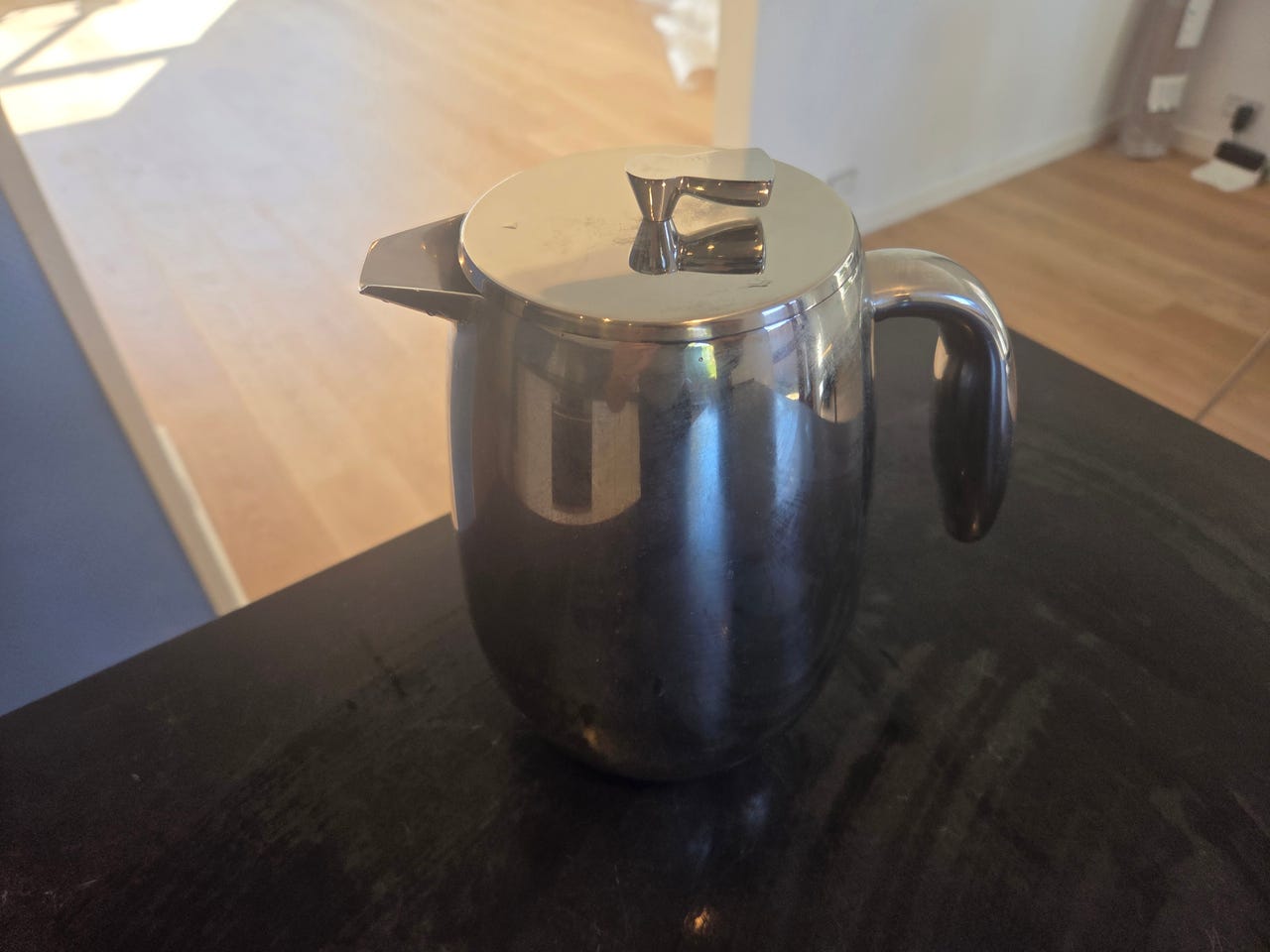 Bodum 1 liter Stål Kaffe- og Tekande med Stempel | DBA