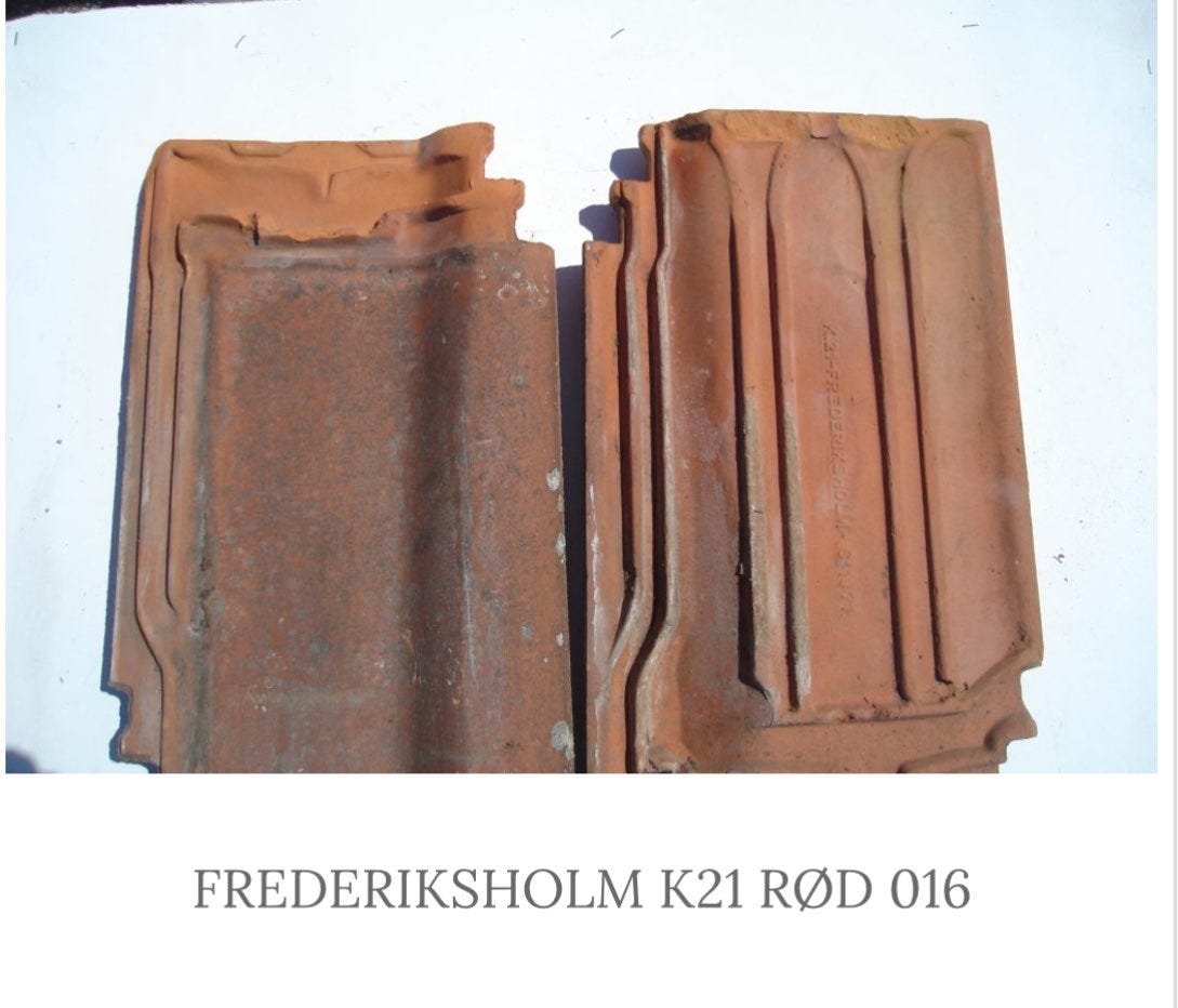 Søger: Lysbro k21/ Frederiksholm K21 Tagsten Rød | DBA