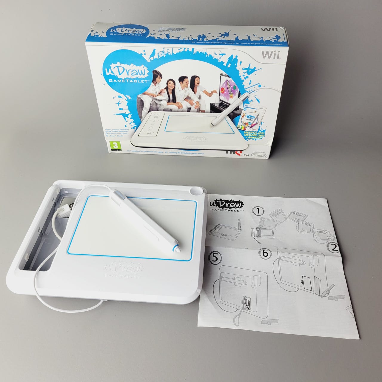 ⭐️· uDraw Game Tablet til Nintendo Wii - I Original Kasse (Tablet KUN ...