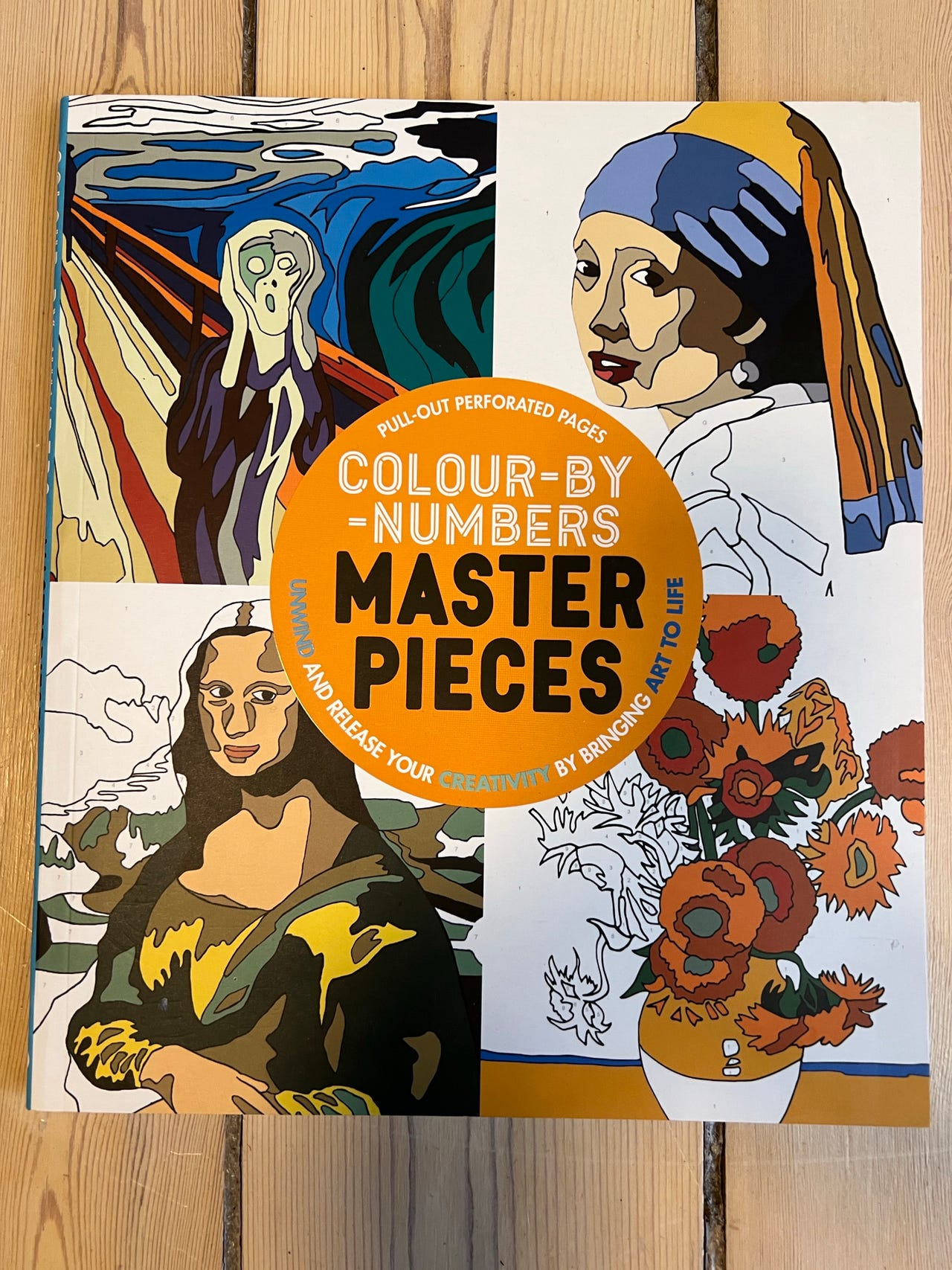 Colour-By-Numbers Master Pieces malebog | DBA