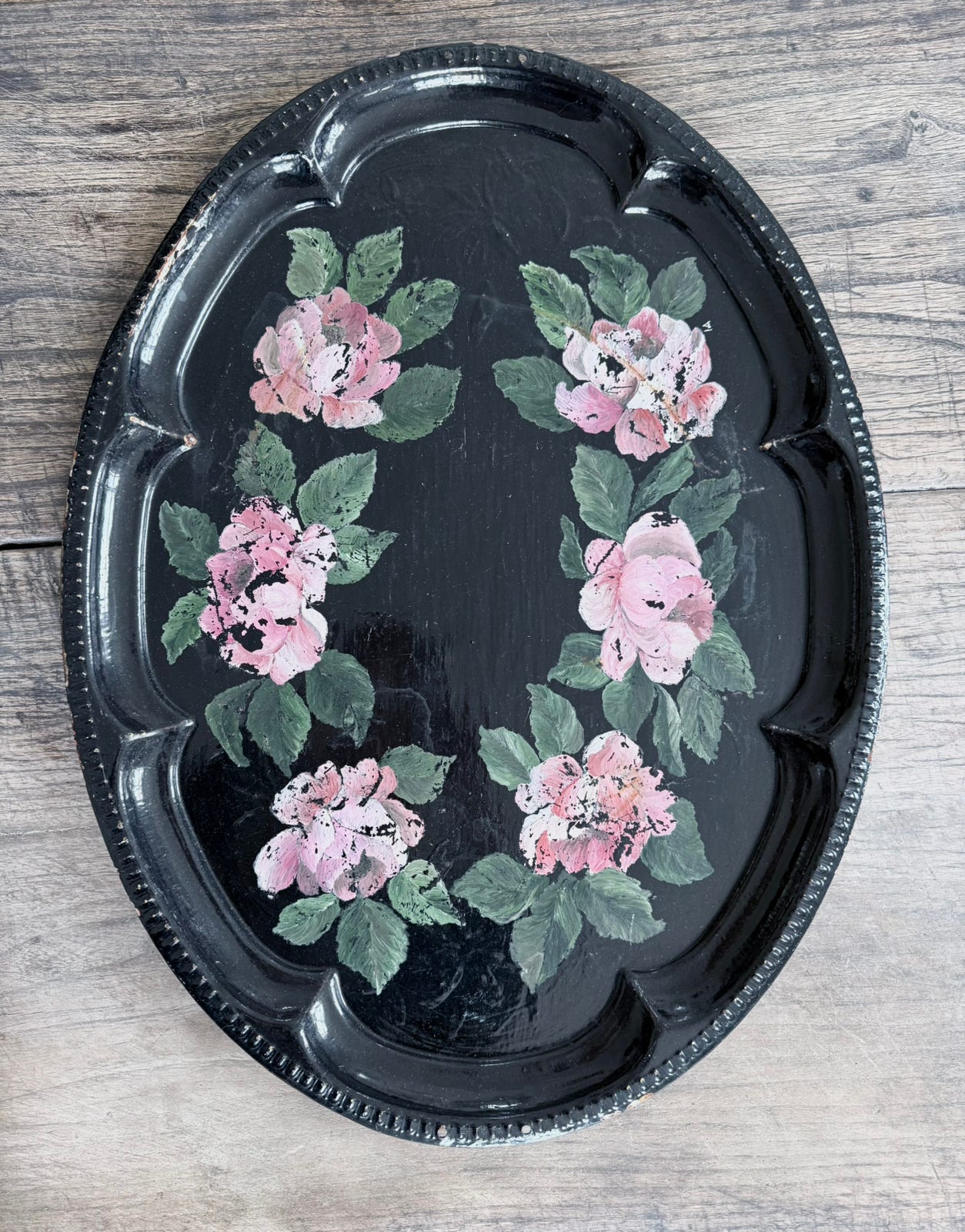 Fortryllende smuk, antik engelsk bakke m/ blomstermotiv | DBA
