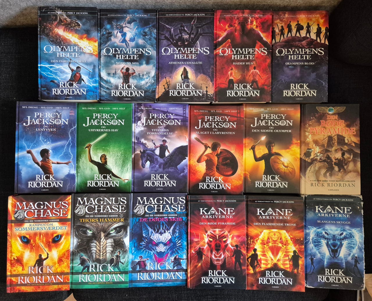 Rick Riordan Bogserie Fantasy Romaner Forskellige Titler | DBA