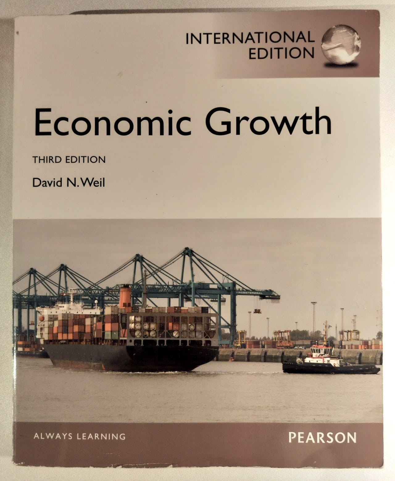 David N. Weil (2013). Economic Growth. Third Edition. Int. Edition ...