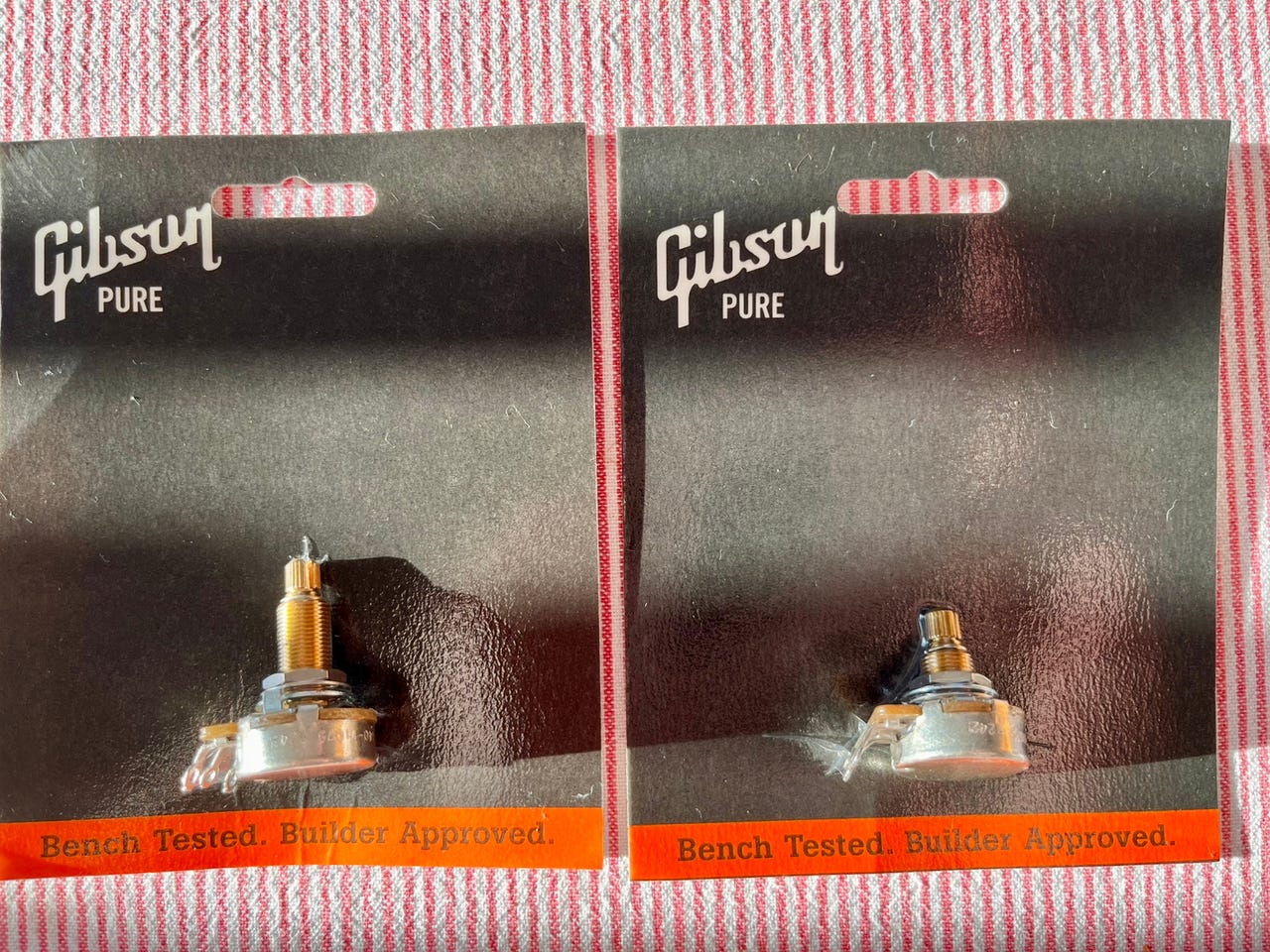 2 NYE Originale potentiometer til Gibson - 500 k ohm | DBA