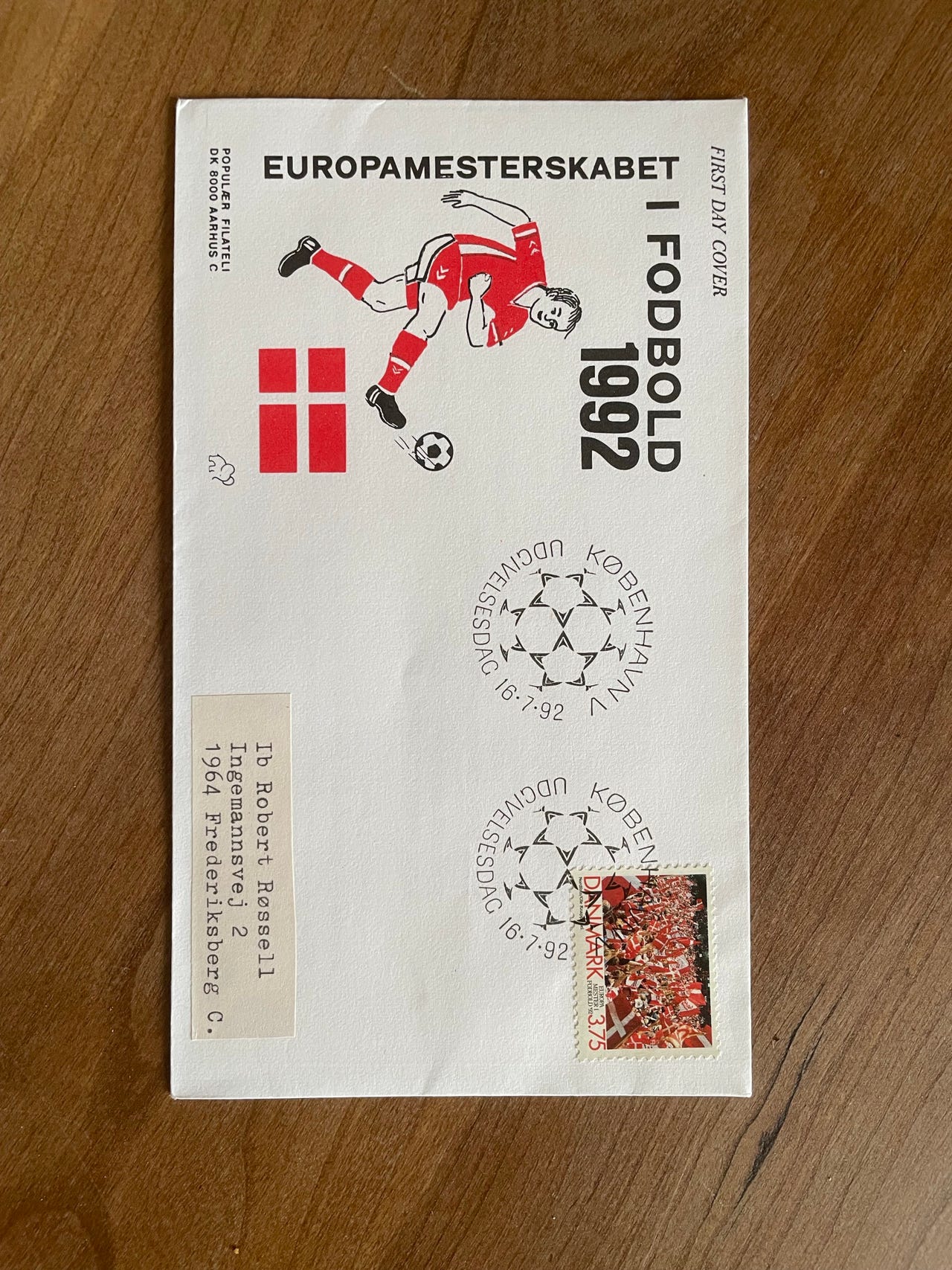 100 førstedagskuverter bl.a. EM i Fodbold 1992 | DBA