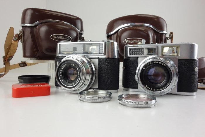 Voigtländer Vitomatic IIa mit Ultron 50/2 Vitomatic II CS mit Color ...