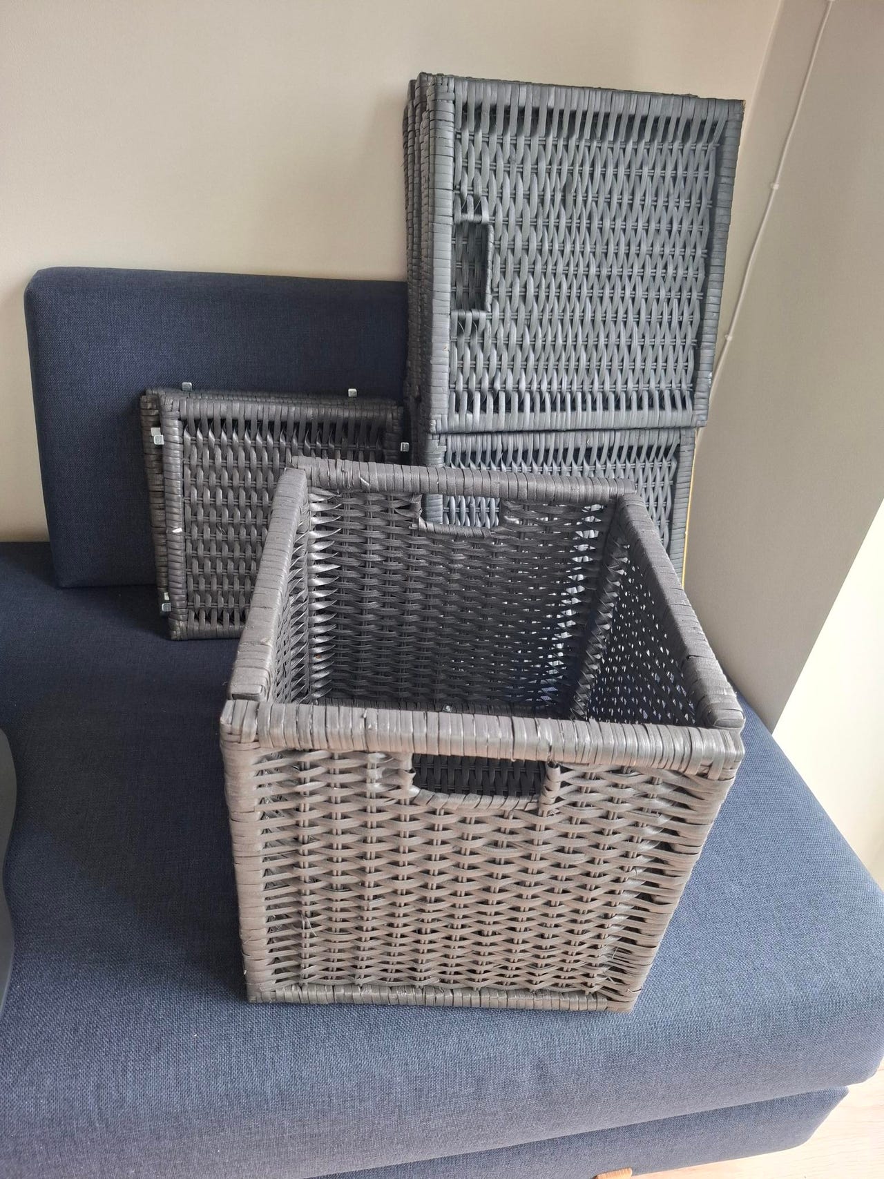 6 stk. BRANÄS kurve, mørkegrå – 32x34x32 cm, pæne og velholdte | DBA