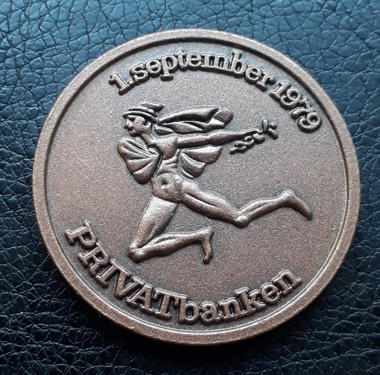 Danmark Medalje Discontobanken 125 år i Randers 1.September 1979 | DBA