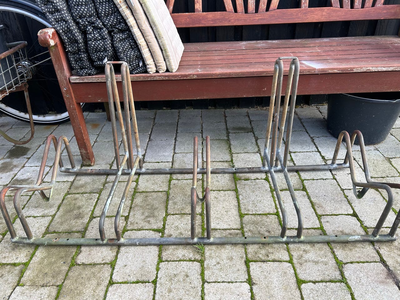 Metalcykelstativ til 4 cykler 120 cm bred | DBA