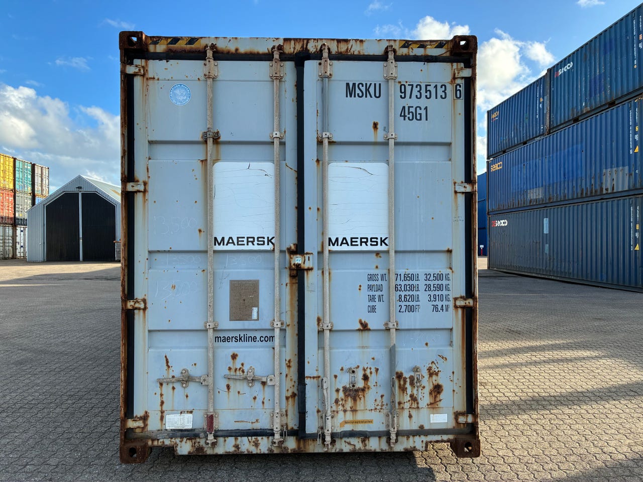 40 fods Container HC ( 290 Cm ) - ID: MSKU 973513-6 | DBA
