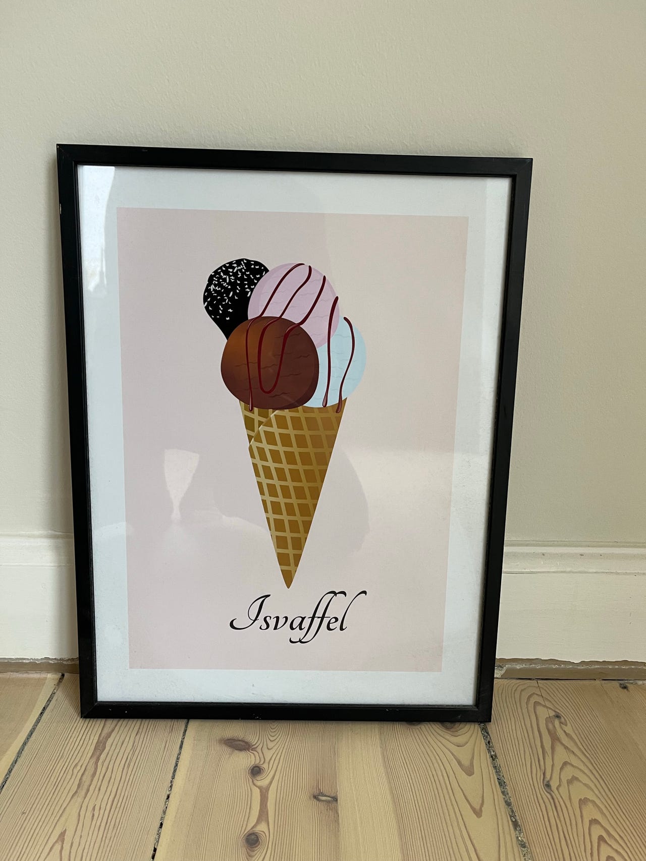 Plakat med isvaffel | DBA