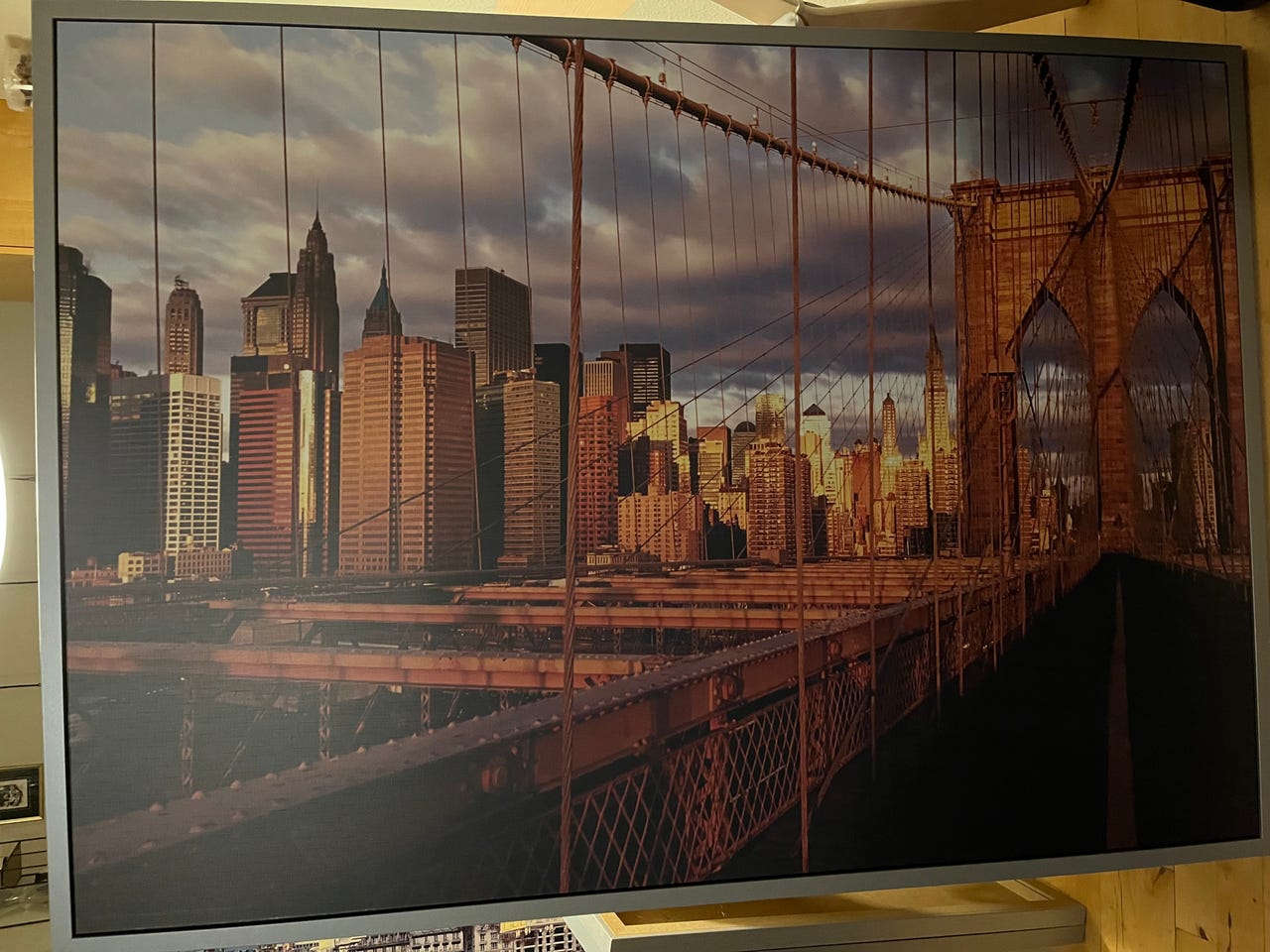 Billede af Brooklyn Bridge, New York City bro i USA ( Købt i Ikea ). | DBA