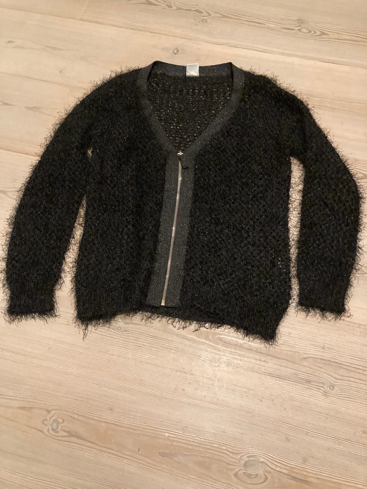 Fin cardigan med lynlås | DBA