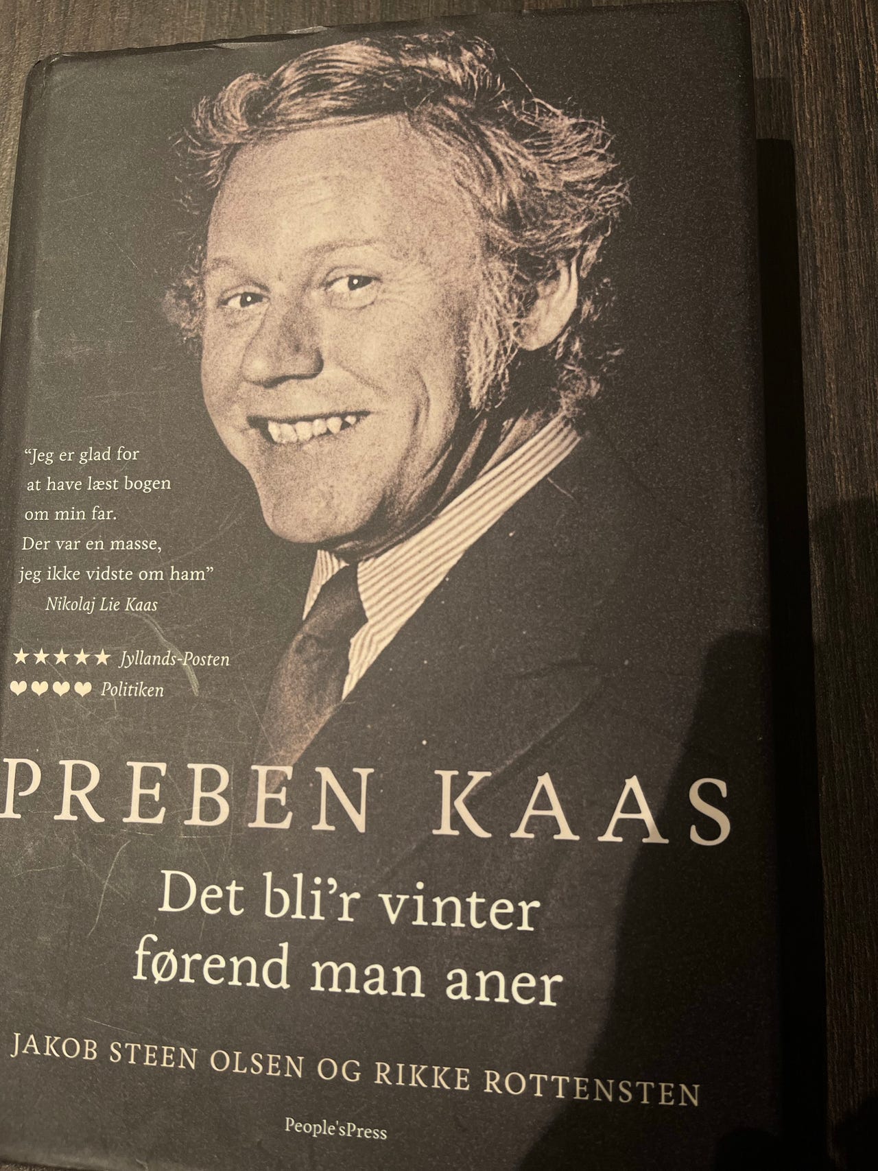 Preben Kaas Bog Det bliver vinter førend man aner | DBA