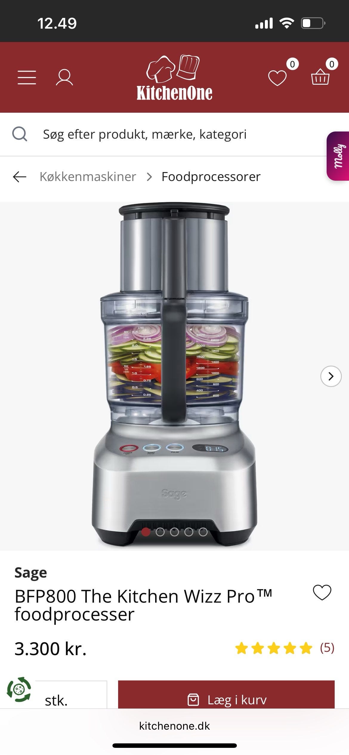 Sage Kitchen Wizz Pro 3.7 Foodprocessor XL 40 mm | DBA