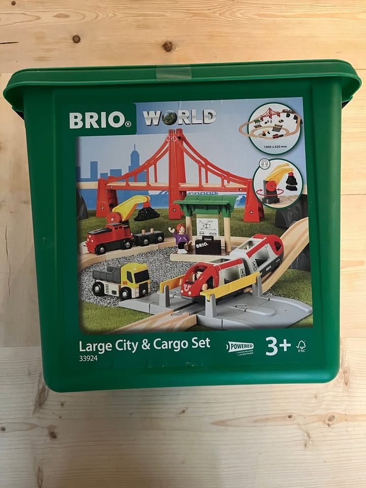 Helt nyt BRIO 33924 City/Fragt sæt inkl. batteridrevet lokomotiv | DBA