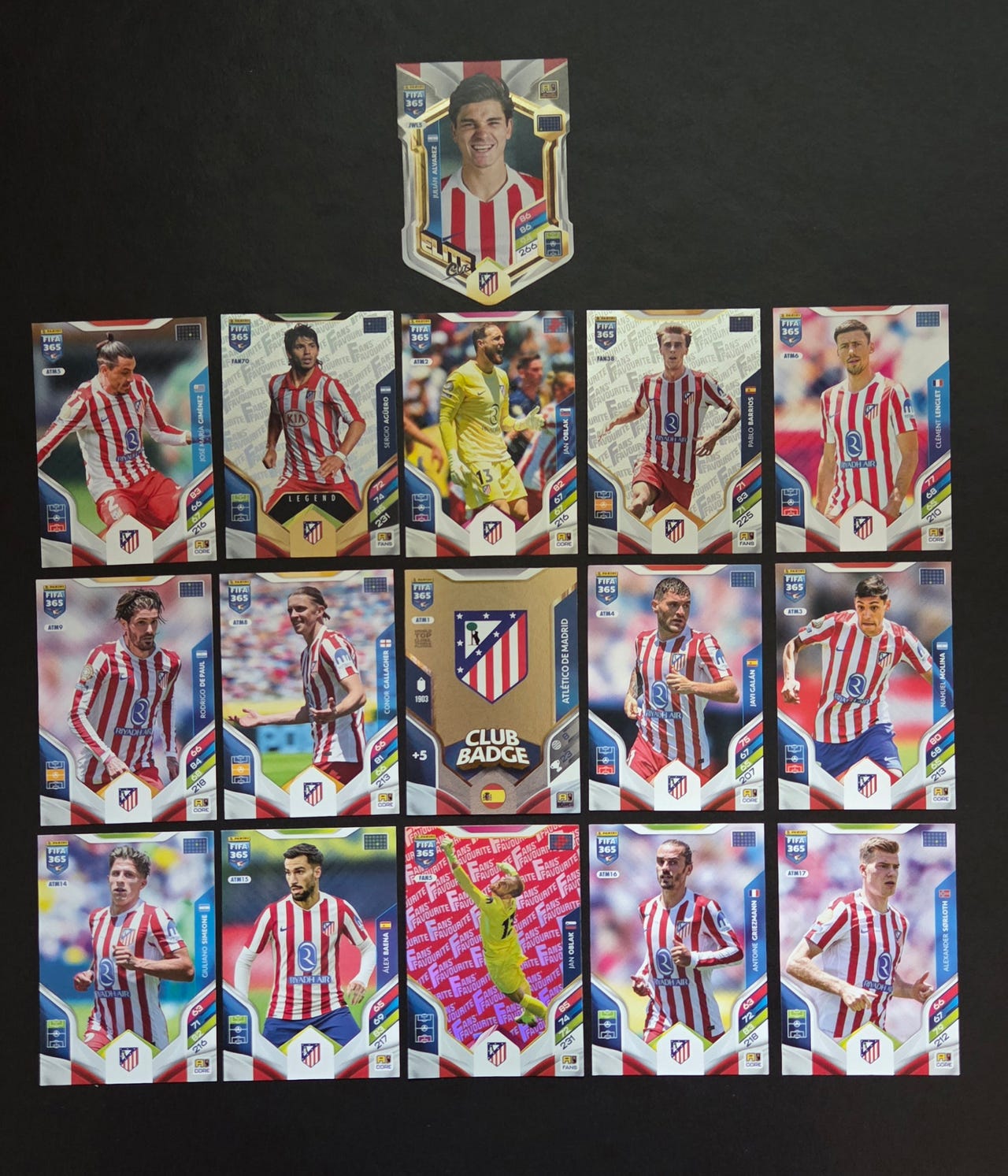 Panini Fifa 365 Atlético de Madrid Fodboldkort Samling | DBA