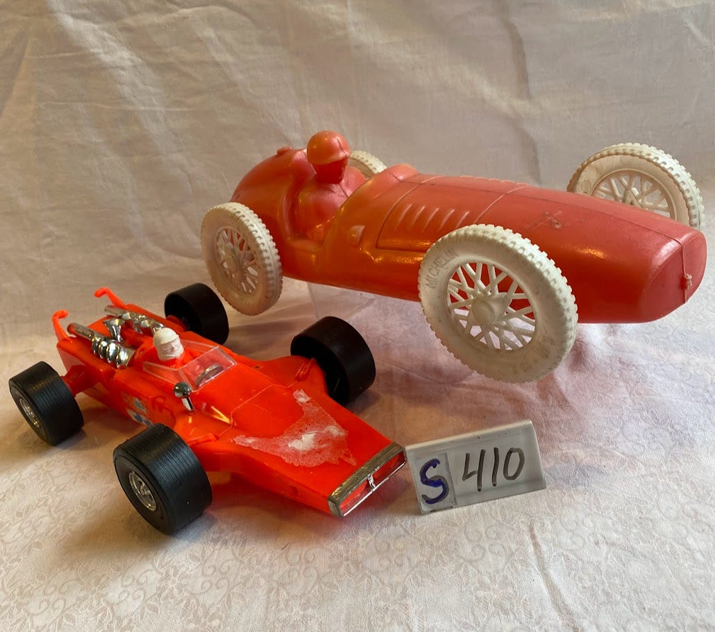 Modelbil. Racerbil. Vintage plast biler. (S410) | DBA