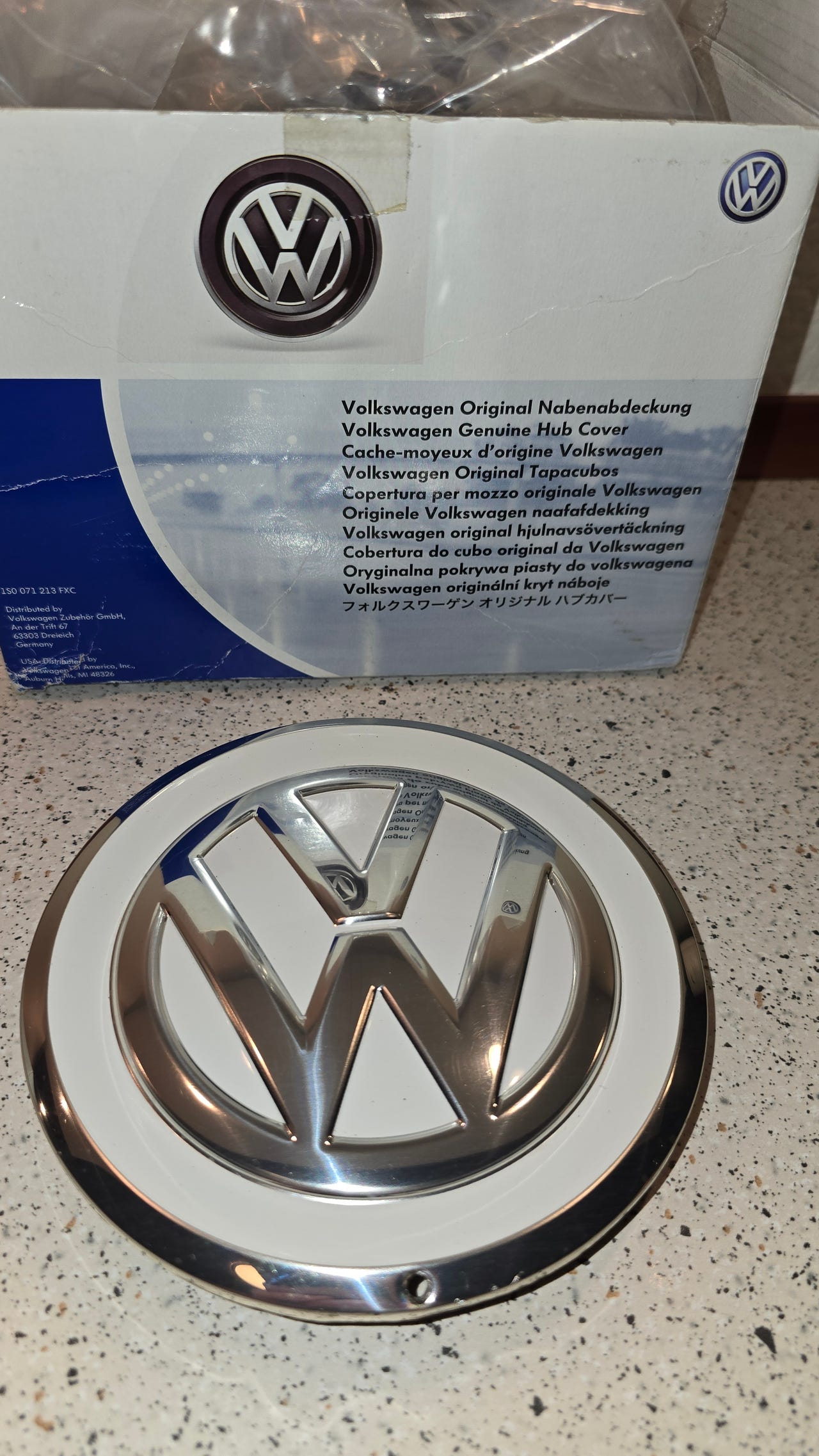 Originale VW up centerkapsler/Navkapsler (Hvid) | DBA