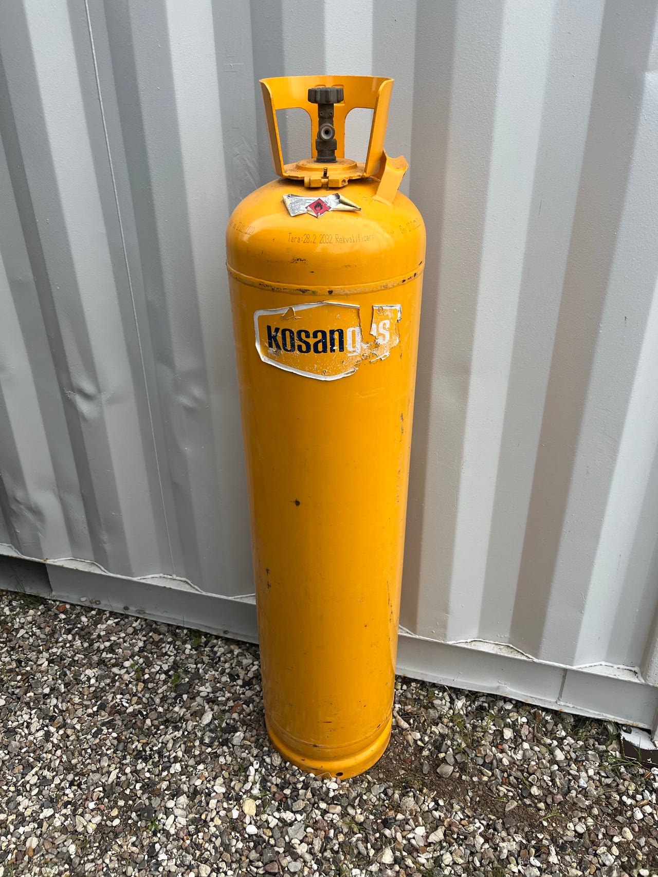 Kosan Gasflaske 28,2 kg Gul Stål | DBA