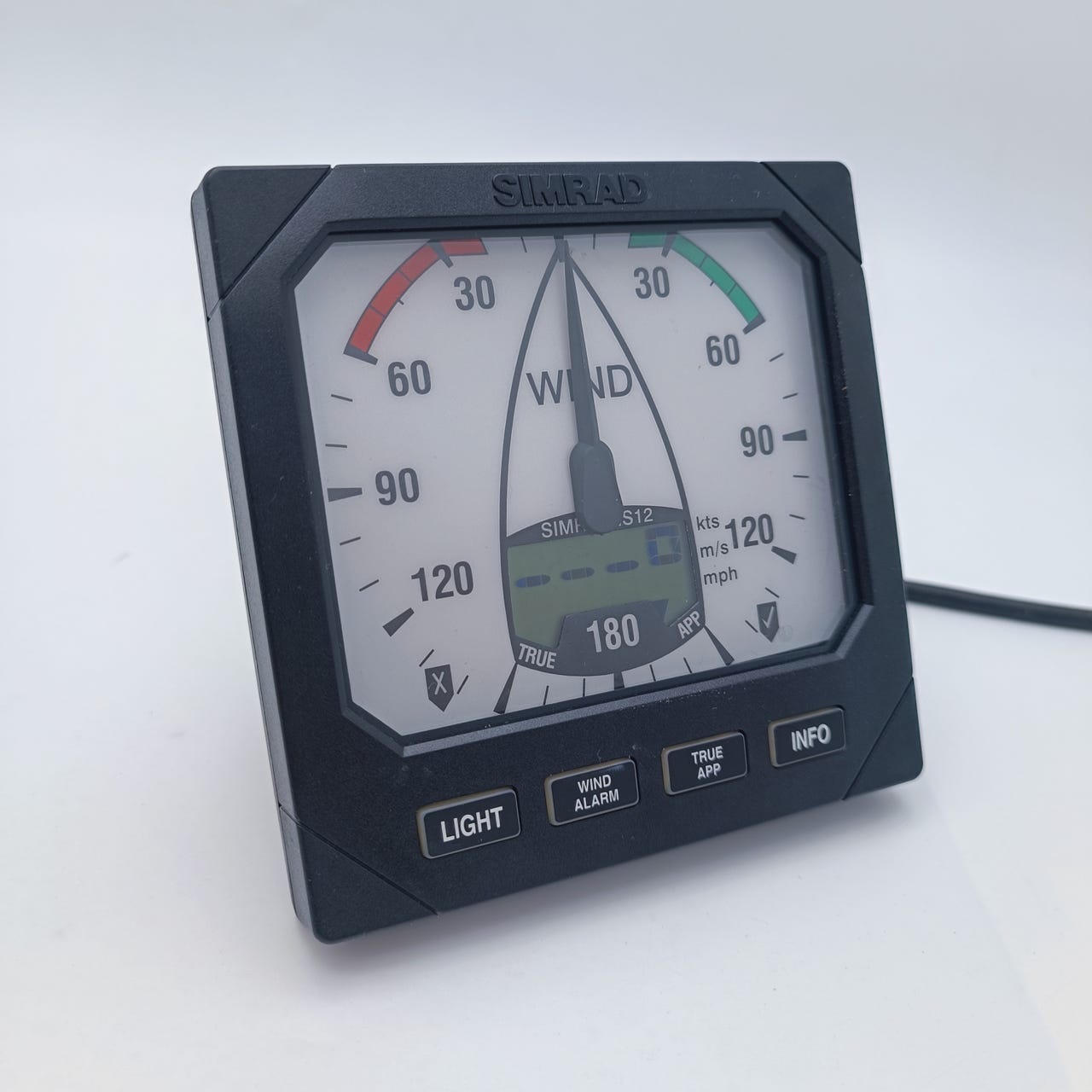 Simrad IS12 WIND Instrument Display E03897 W Speed Direction Display TW ...