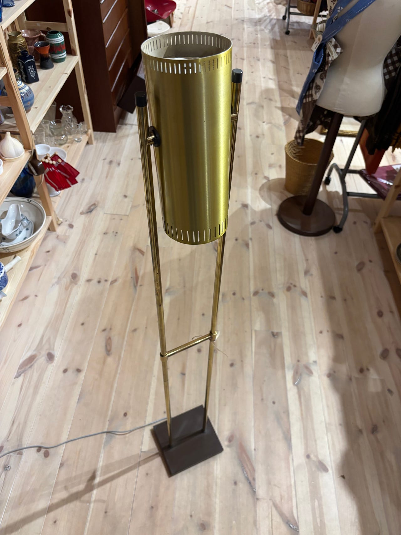 Jo Hammerborg trombone standerlamper, gulvlampe, messing | DBA