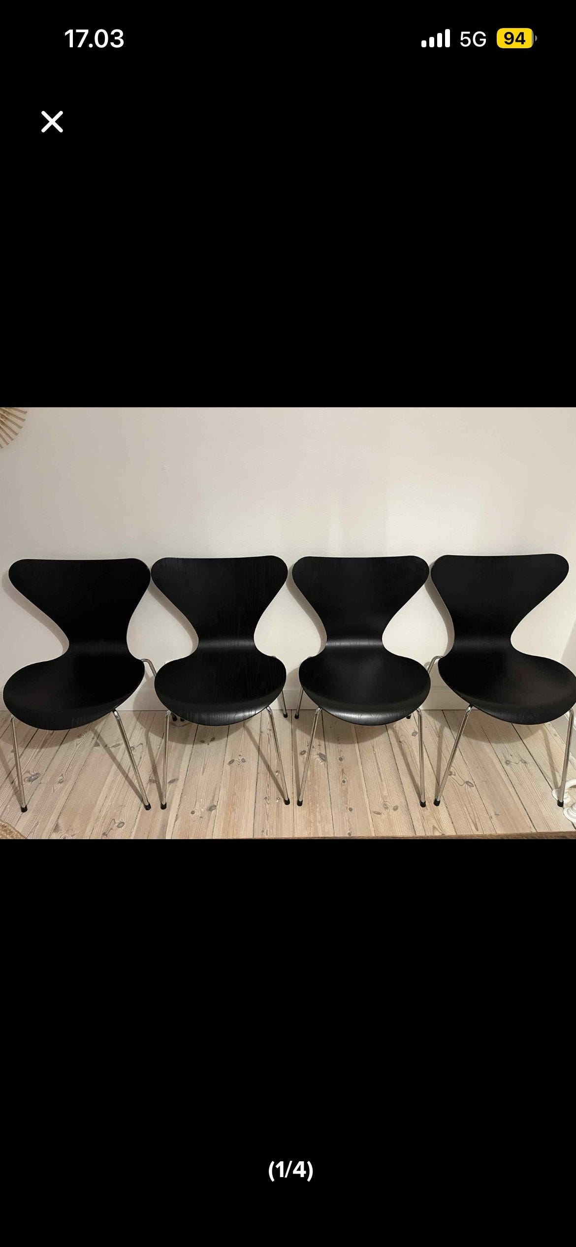 Arne Jacobsen 7er stol, fire stk. | DBA