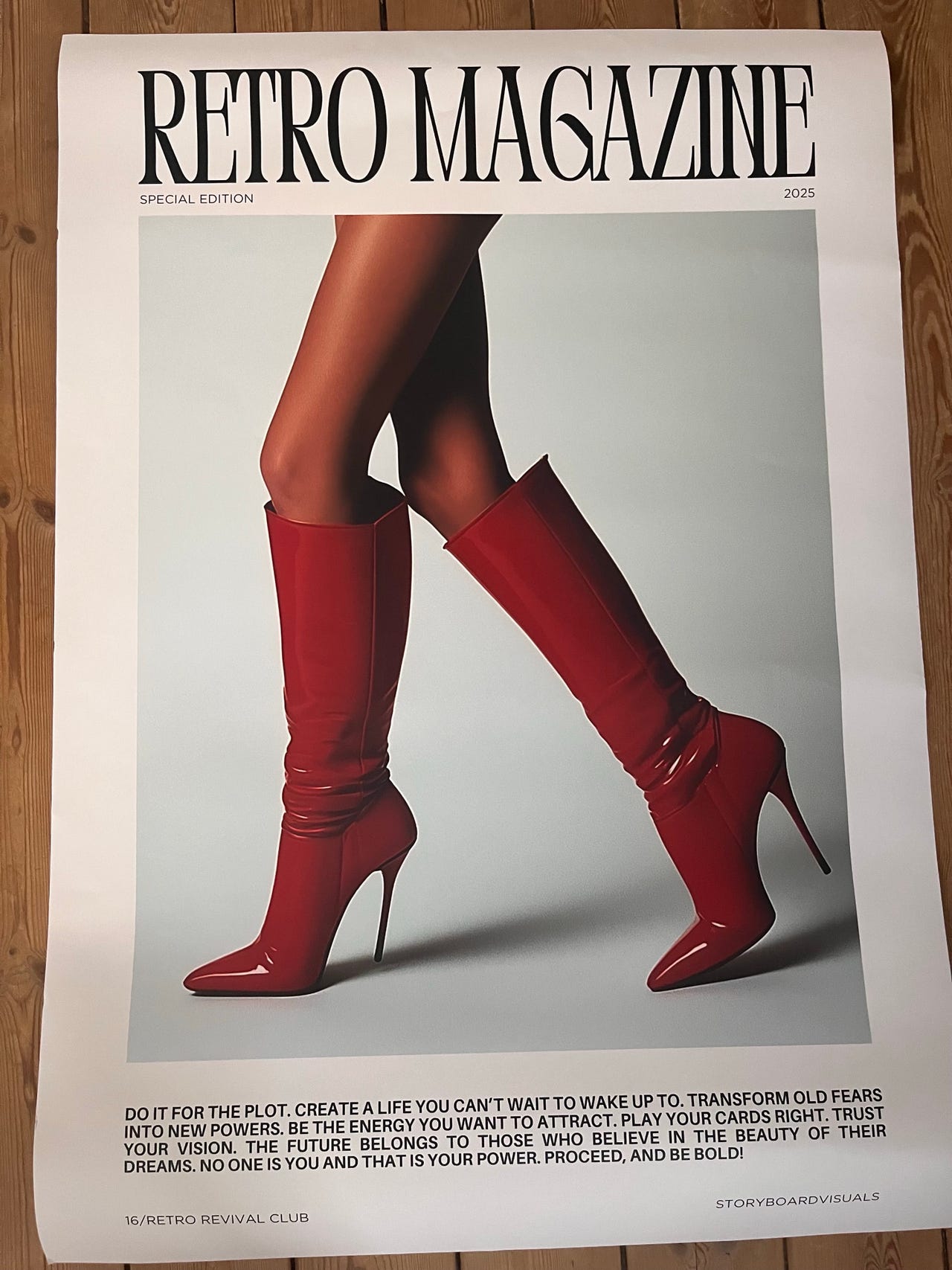 Retro Magazine Cover 1970'er Røde Støvler | DBA