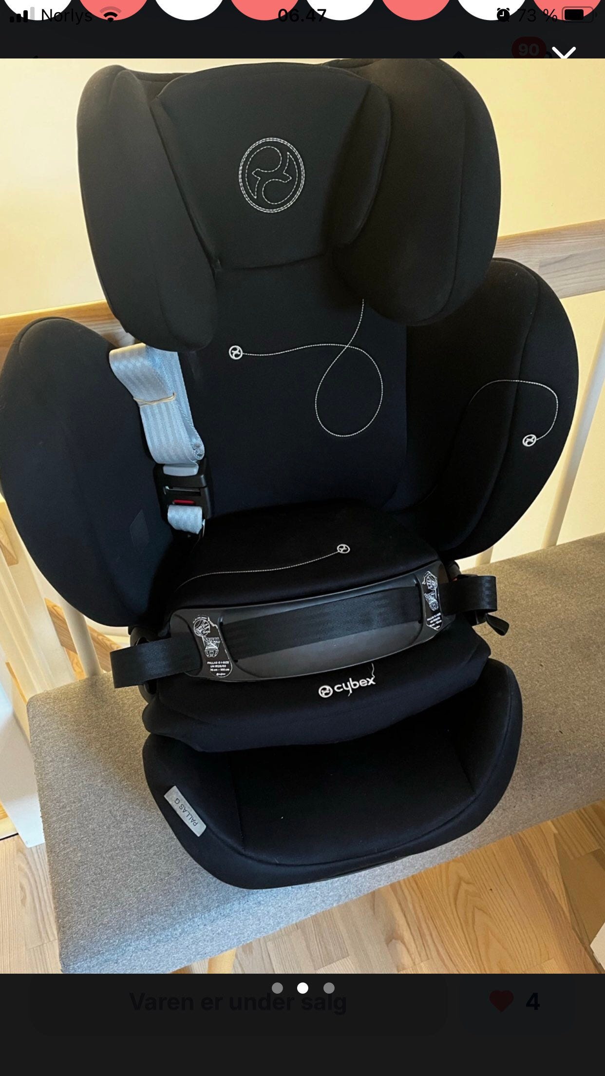 Nyere Cybex Pallas G autostol 9-36kg | DBA