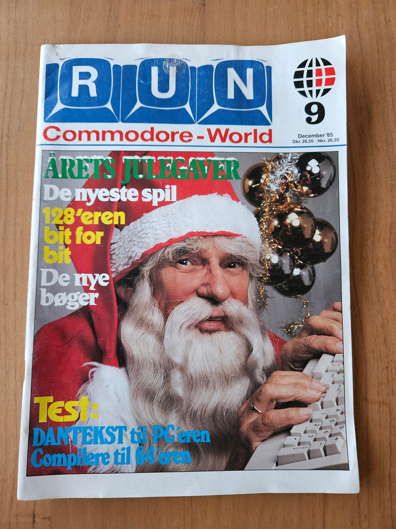 COMMODORE 64 magasinet "RUN" December 1985 - Nr. 9 - Julemand på ...