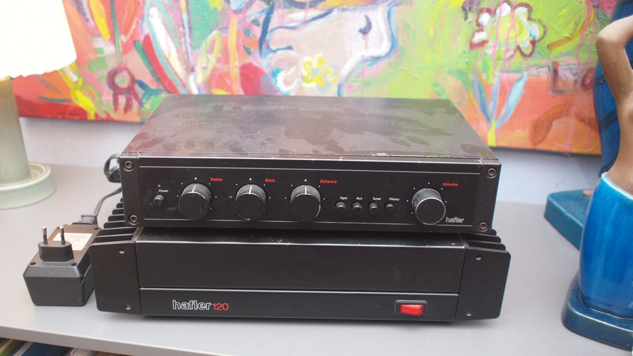 Hi-Fi Hafler DH-100 & DH-120 Forfor- og effektforstærker | DBA