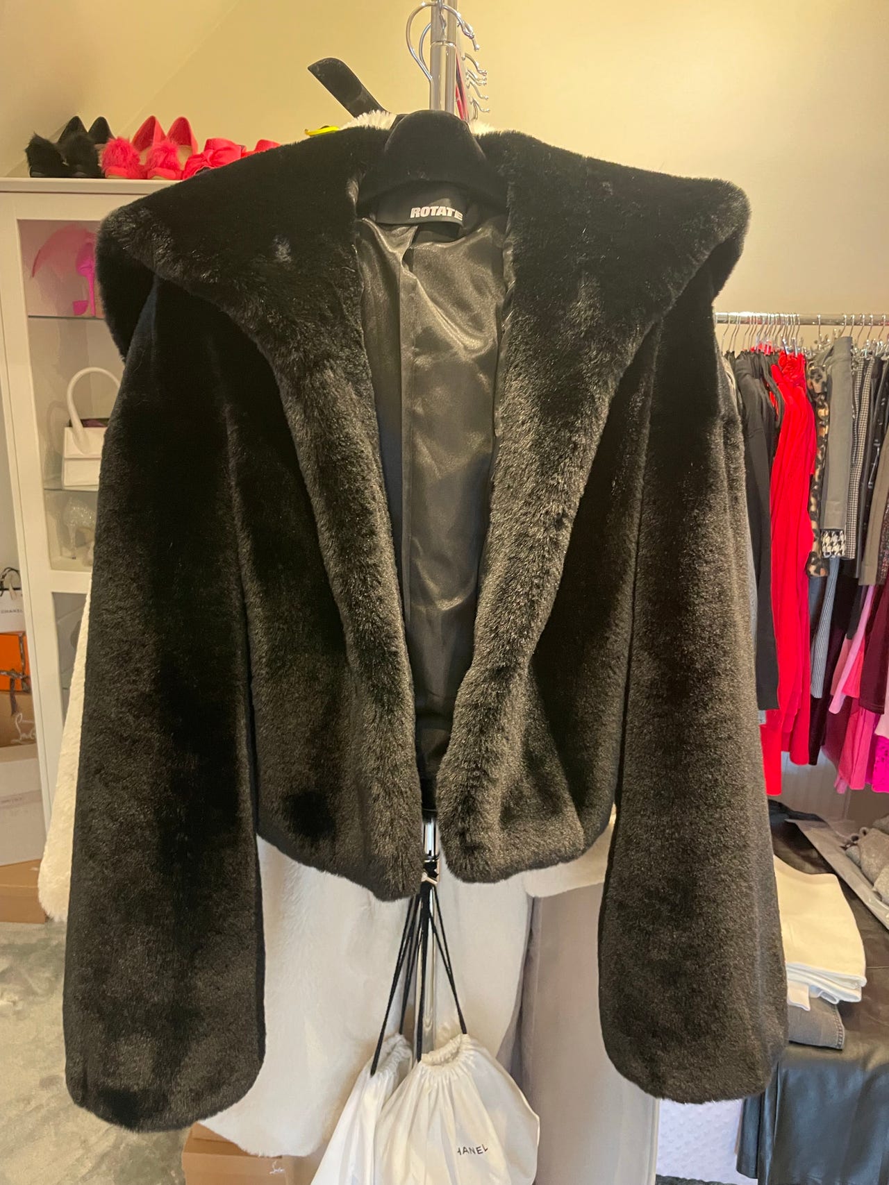 ROTATE Birger Christensen faux fur jakke | DBA