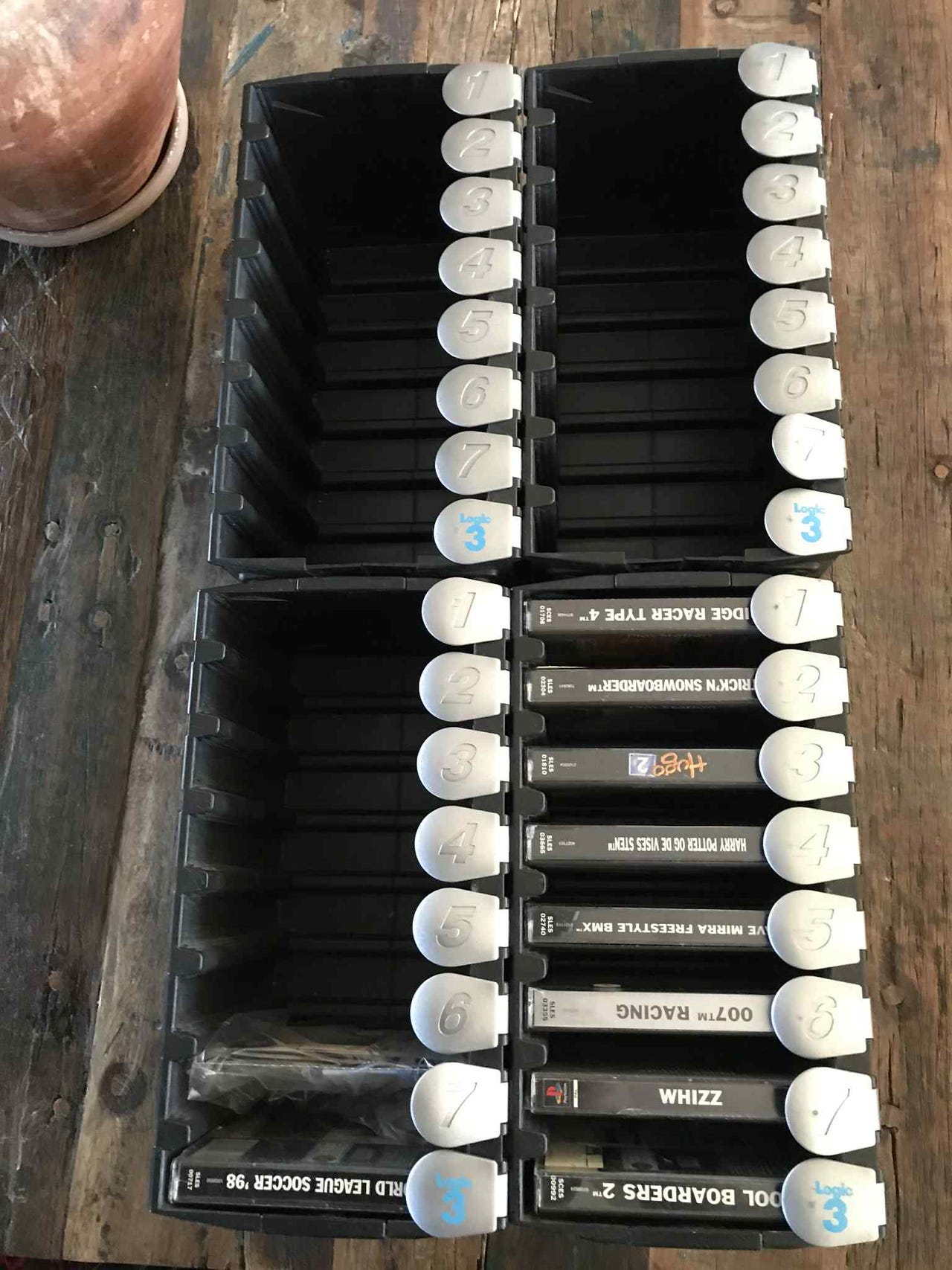 PS1 spil opbevaringsbokse. 4 stk Logic 3 | DBA