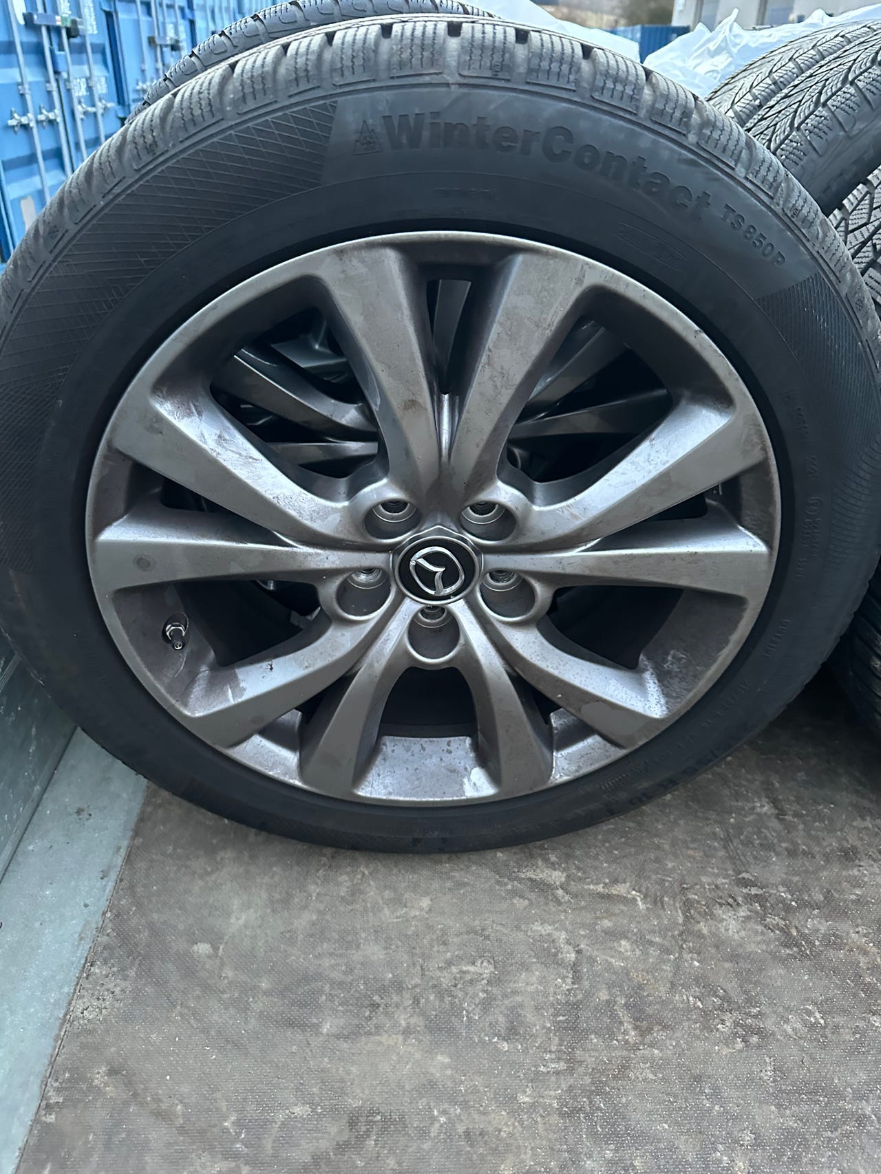 18” Originale Mazda alufælge med Continental 215/55-18” vinterdæk | DBA