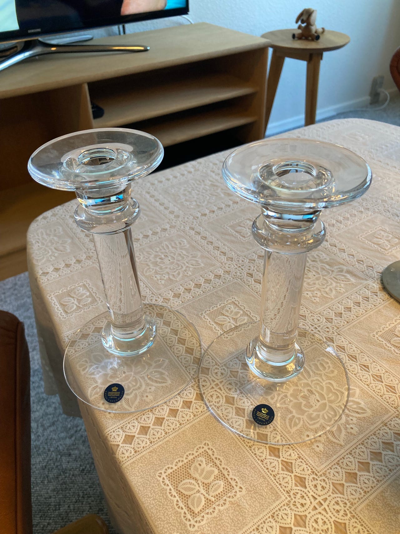 Royal Copenhagen Glas Lysestager | DBA