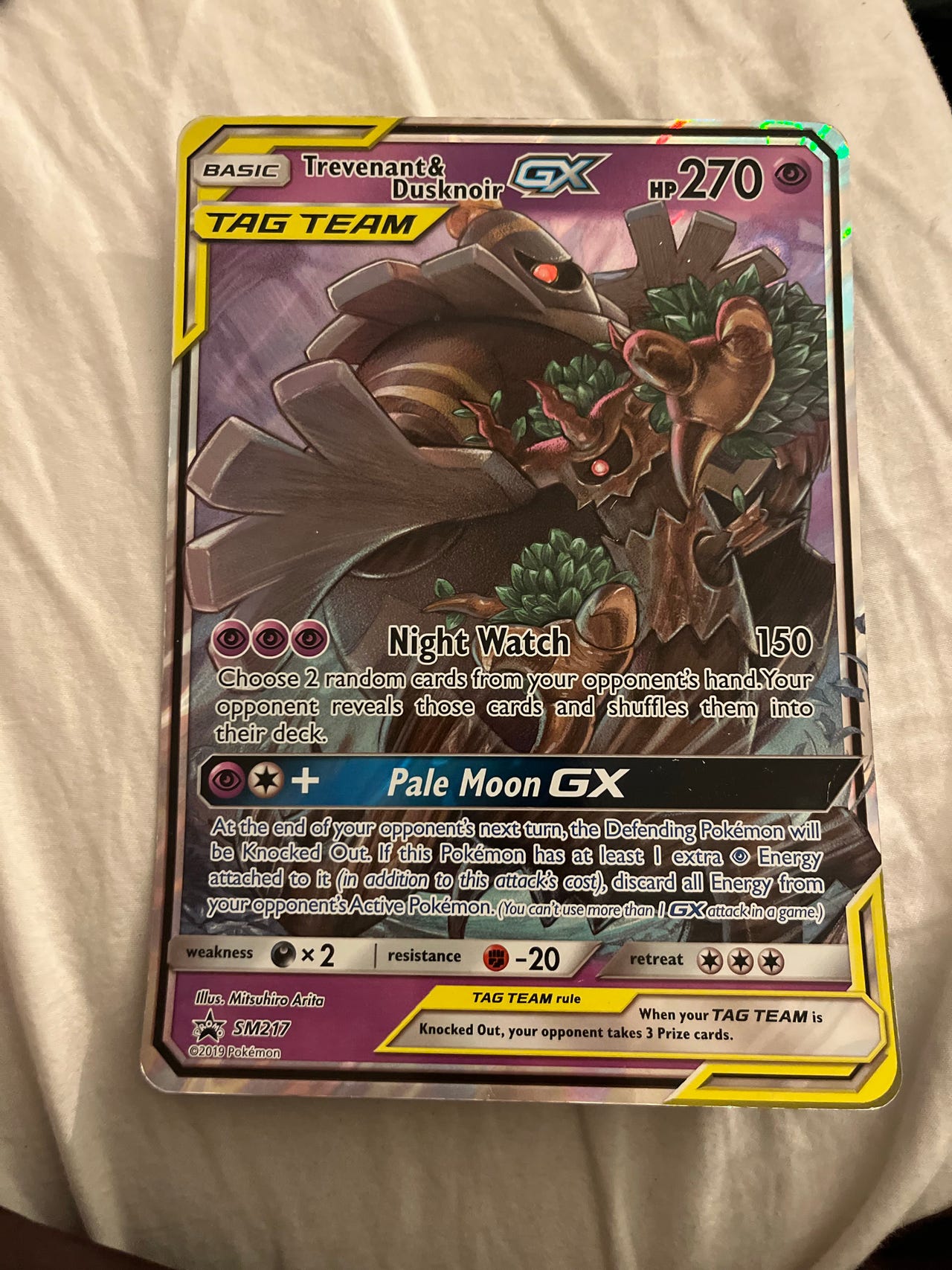 Pokemon Trevenant & Dusknoir GX Big Card + Turtwig Big Card | DBA