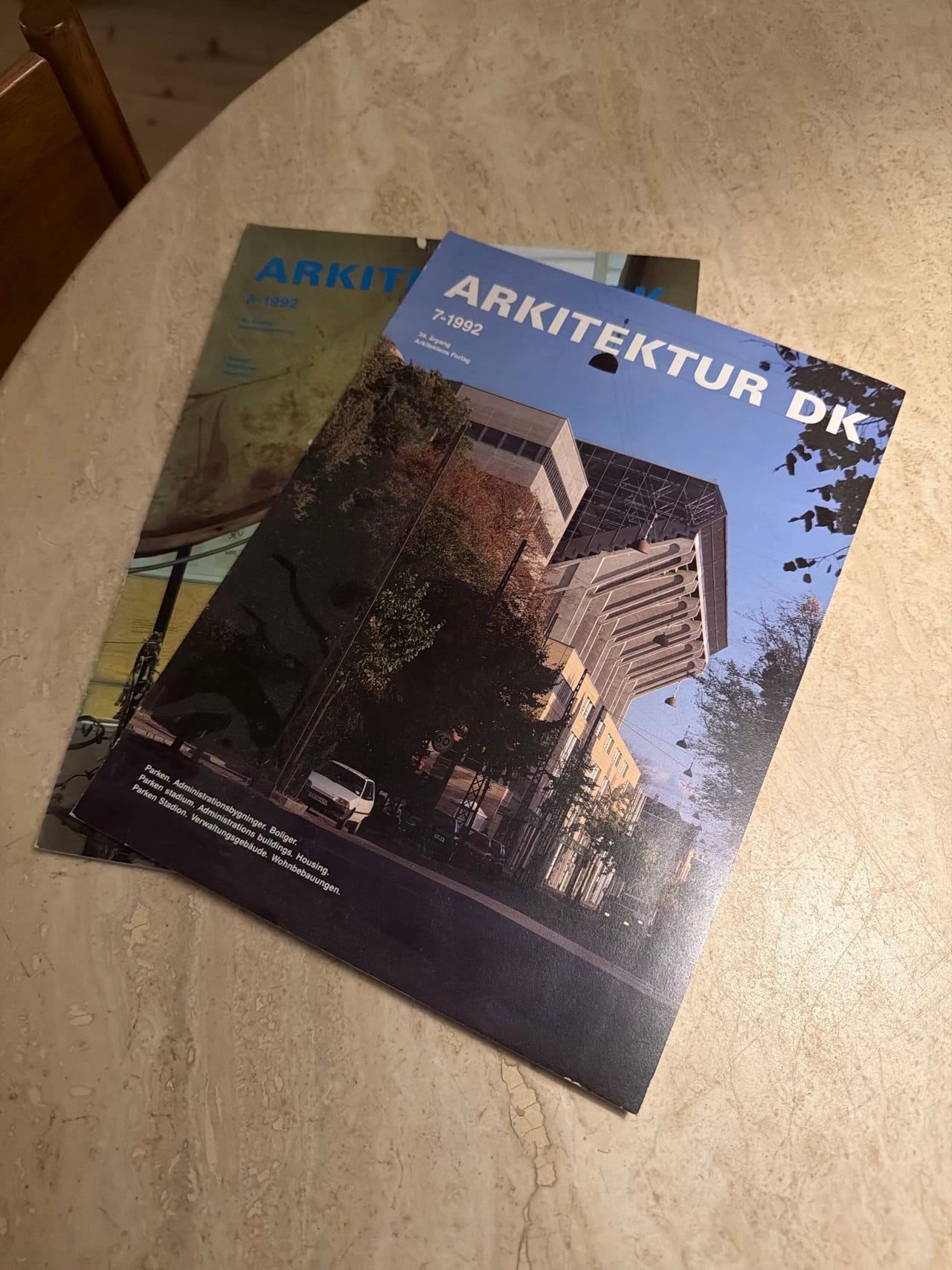 Arkitekten Tidsskrift (2 stk), 1992 | DBA