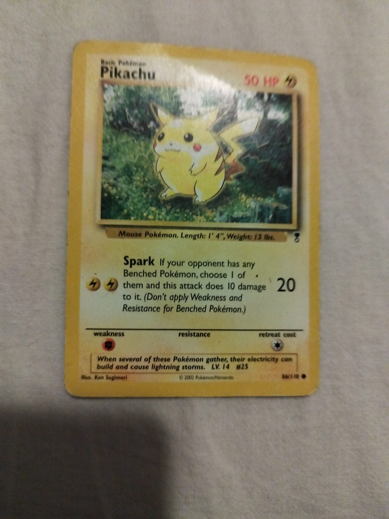 Pokémon Pikachu Kort 50 HP | DBA