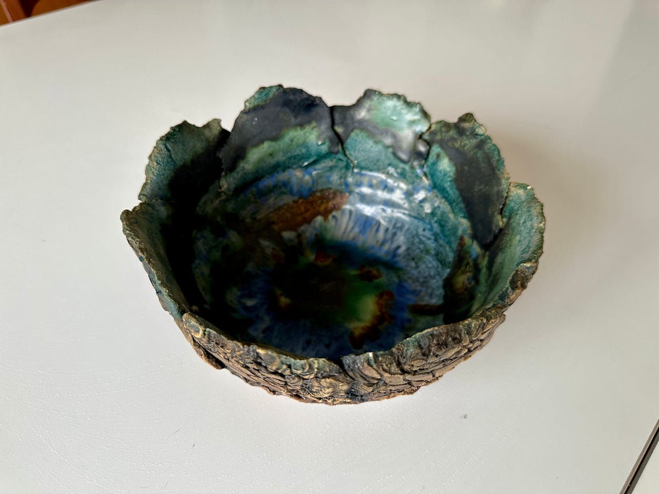 Birgit Larsen Keramisk skål blågrøn unika | DBA