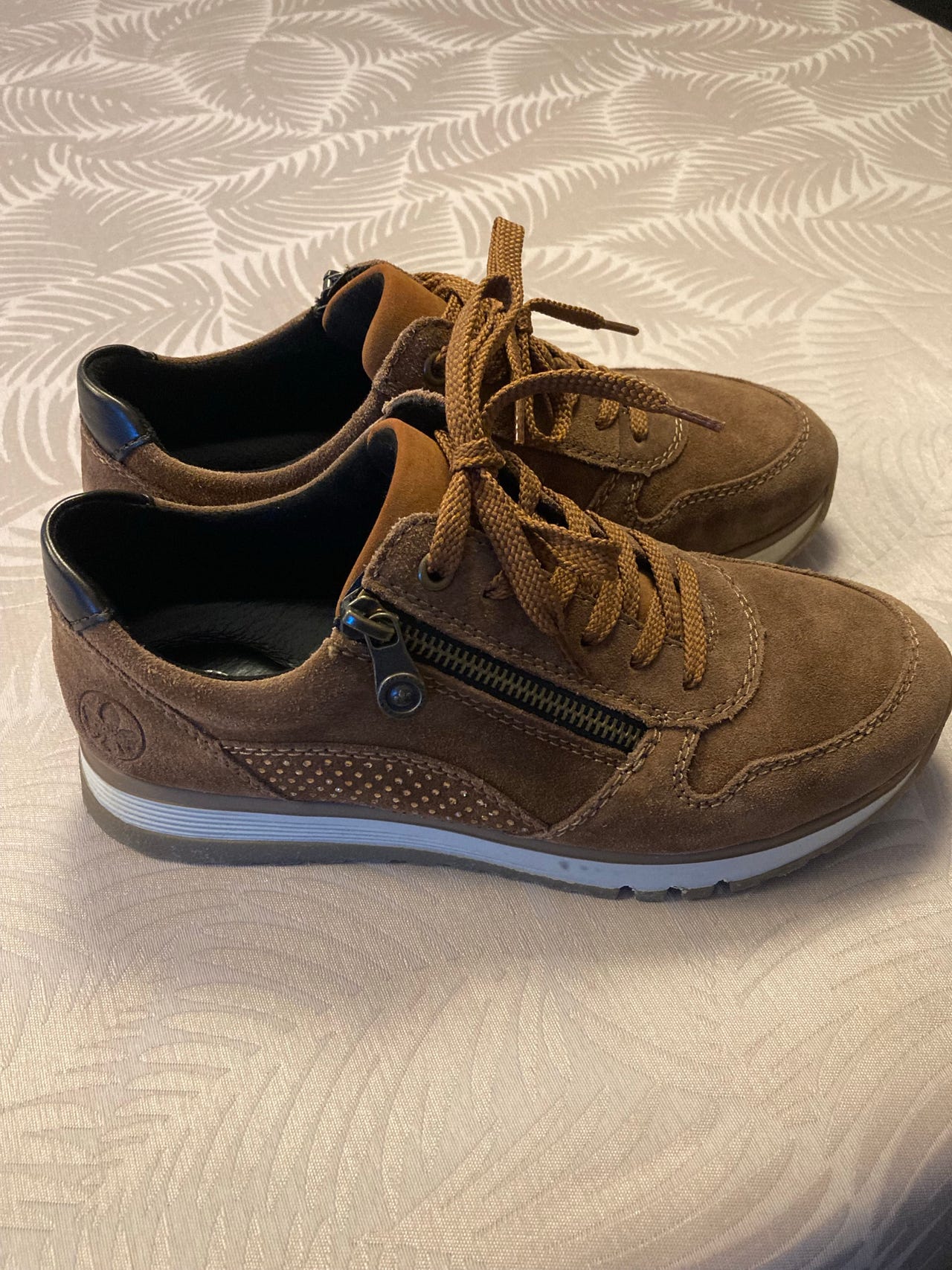 Rieker Sneakers str. 38 brun ruskind | DBA
